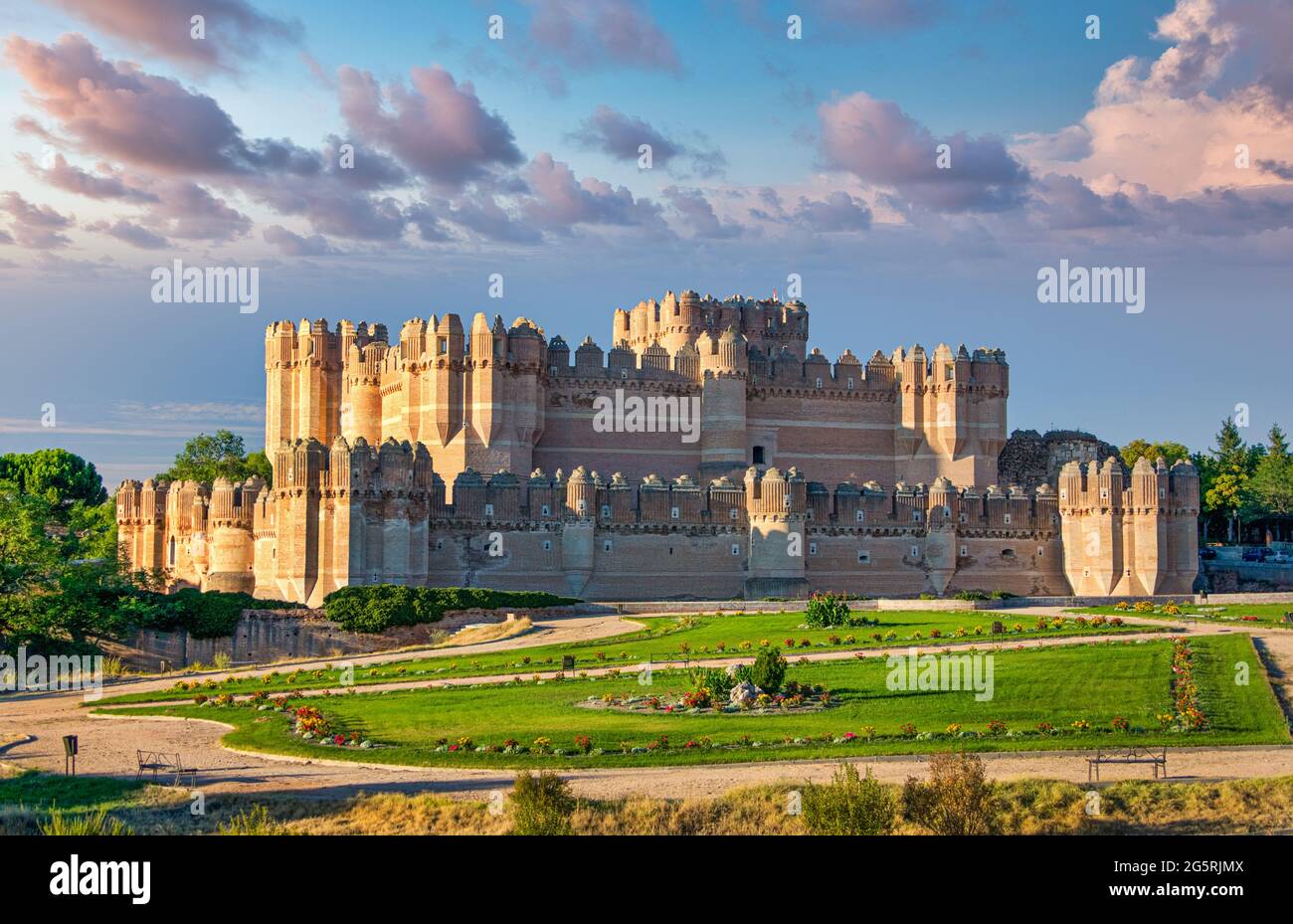 Spain, Castilla,Coca City, Coca Castle Stock Photo - Alamy