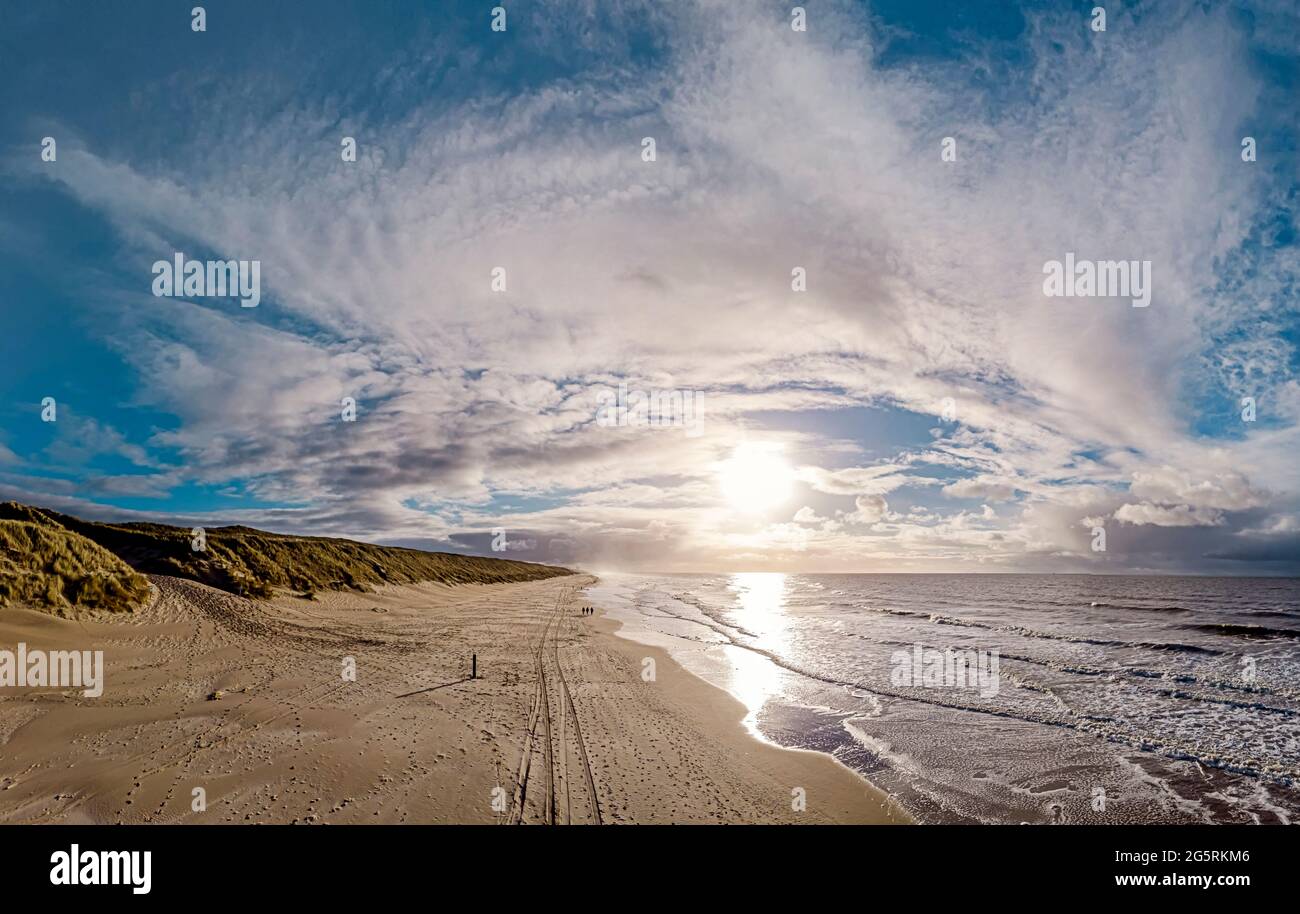 Dunes and the coast of the North Sea Stock Photo - Alamy