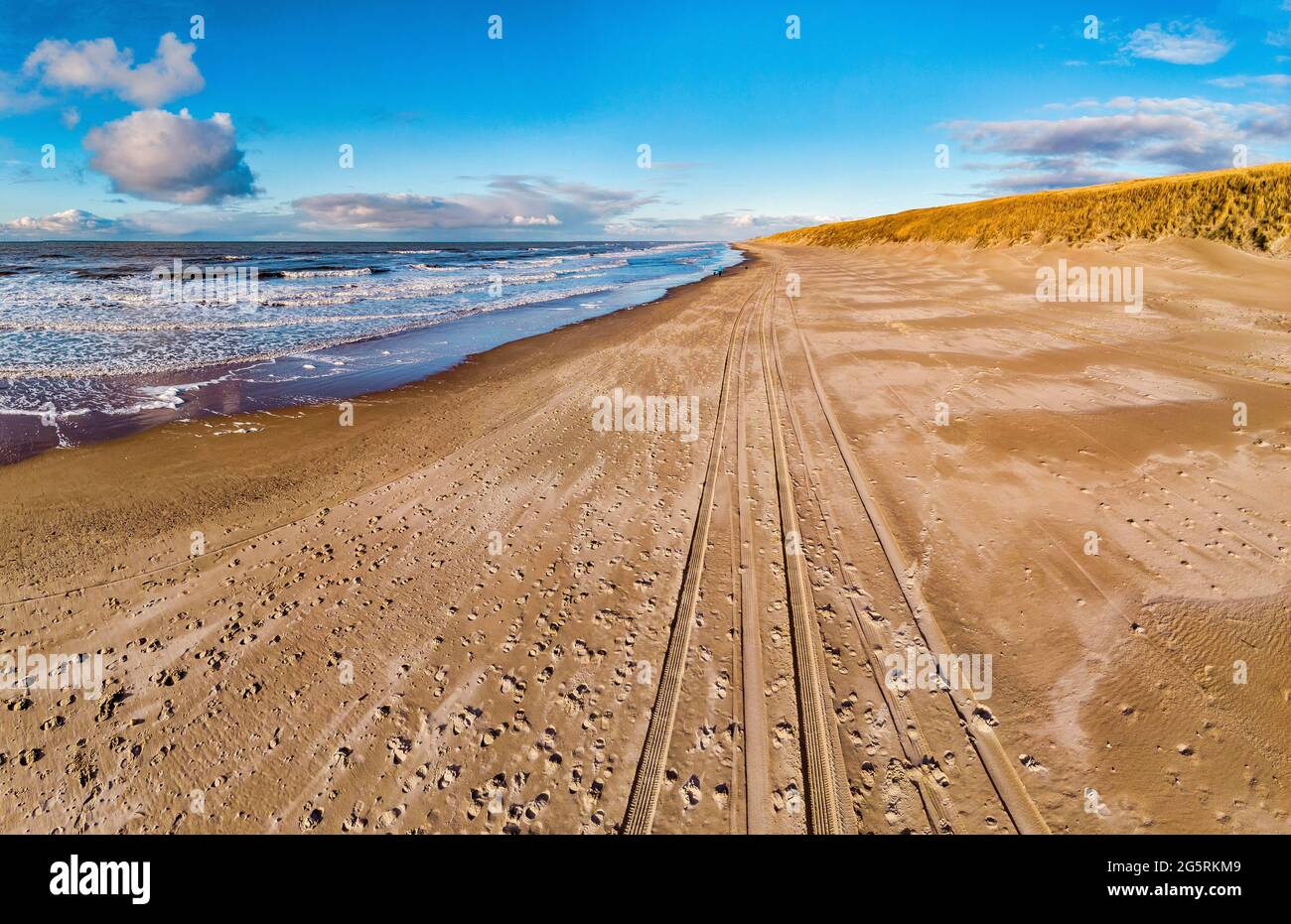 Dunes and the coast of the North Sea Stock Photo - Alamy
