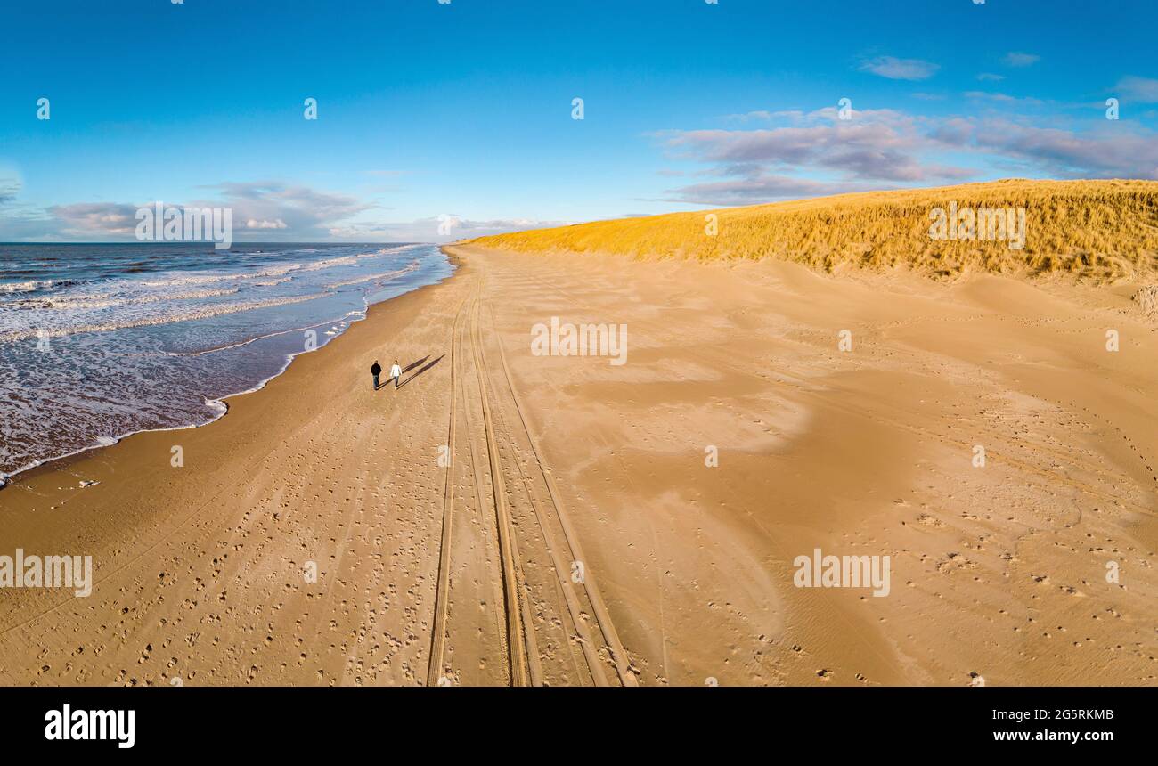 Dunes and the coast of the North Sea Stock Photo - Alamy