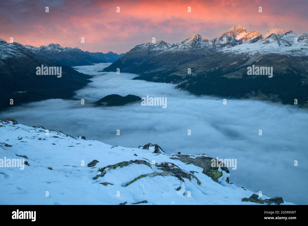 Muottas muragl peak hi-res stock photography and images - Alamy