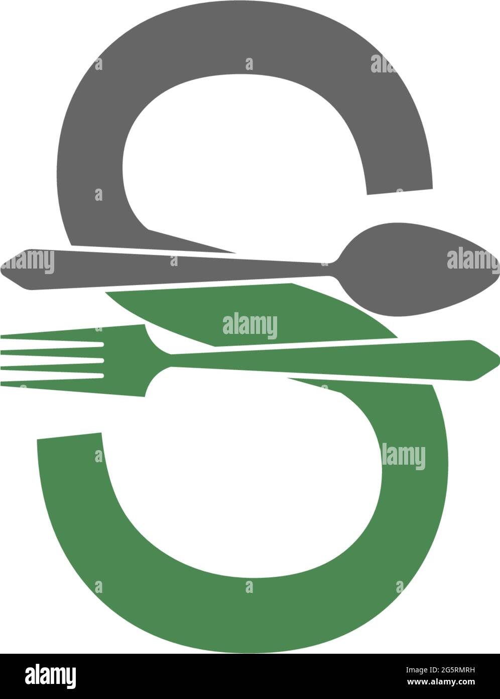 Letter S with fork and spoon logo icon design vector illustration Stock ...