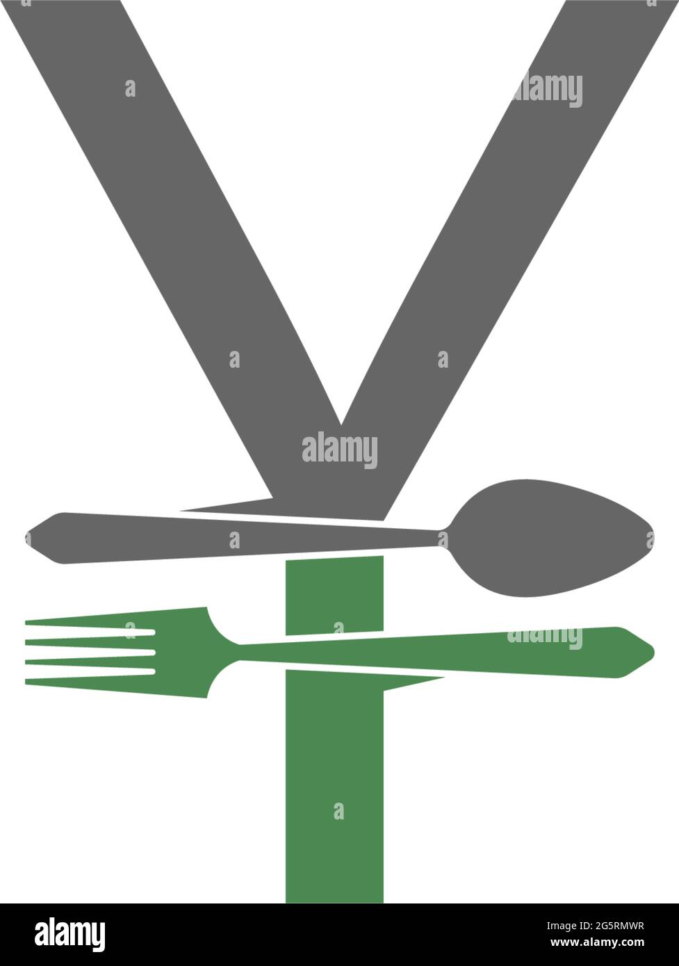 Letter Y with fork and spoon logo icon design vector illustration Stock ...