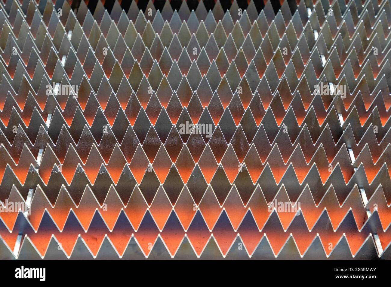 Spikes Surface at Cnc Machine Metal Workshop Stock Photo - Alamy