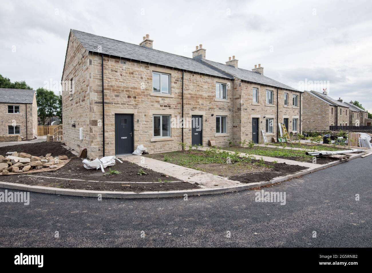 Long Preston new housing June 30th 2021 Stock Photo - Alamy