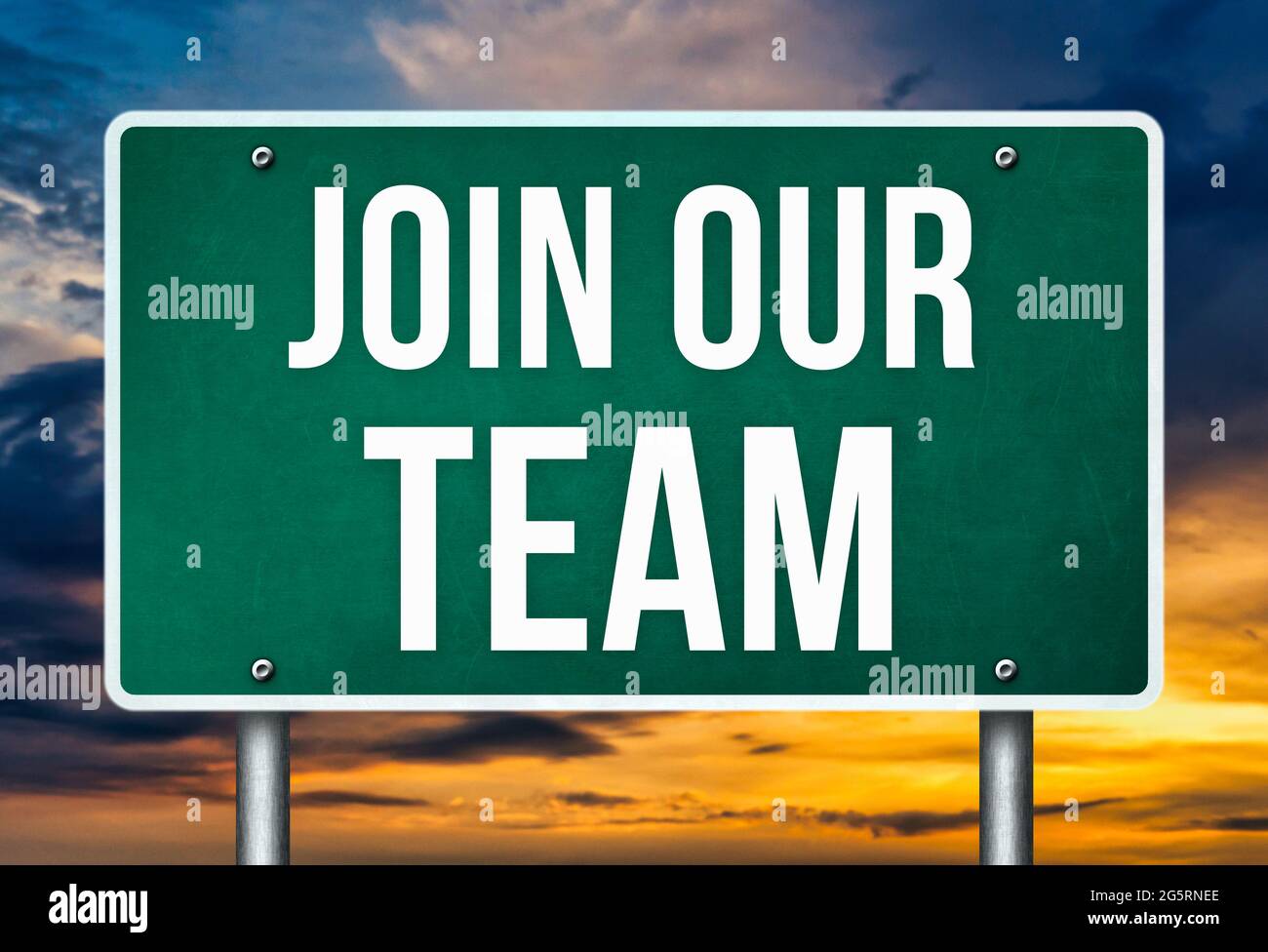 Join our Team - road sign message Stock Photo - Alamy Join our Team - road sign message Stock Photo - Alamy