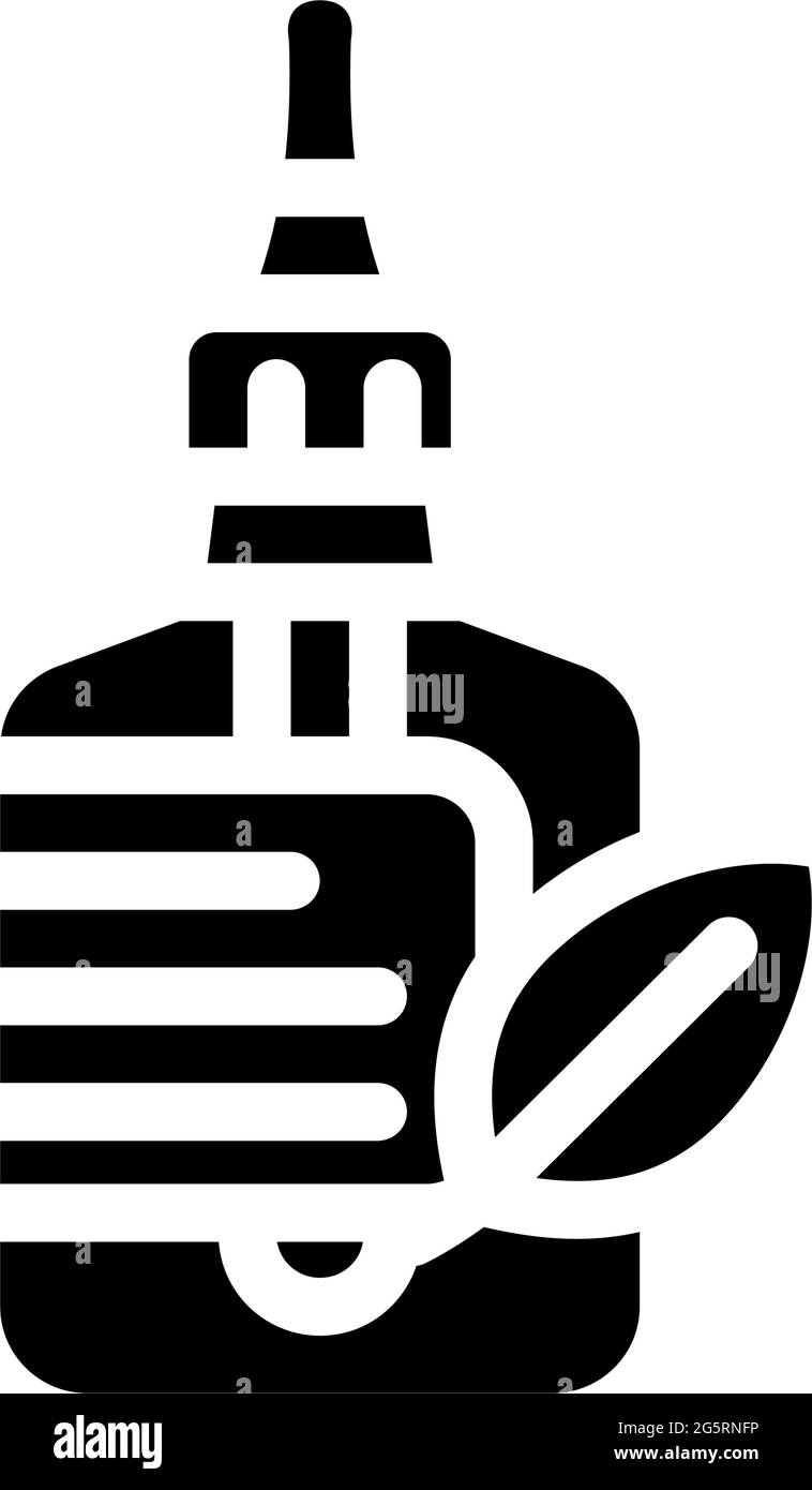 castor oil glyph icon vector illustration Stock Vector Image & Art - Alamy