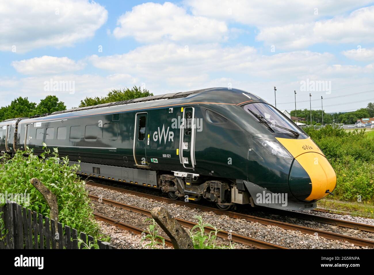 Didcot, England - June 2021: Class 800 electro diesel high speed train ...