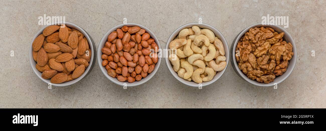 Nut background. Banner for large format printing, advertising and ...