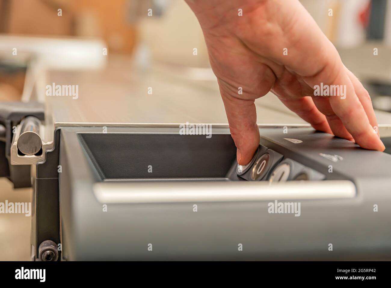 Hand cutting machine hi-res stock photography and images - Alamy