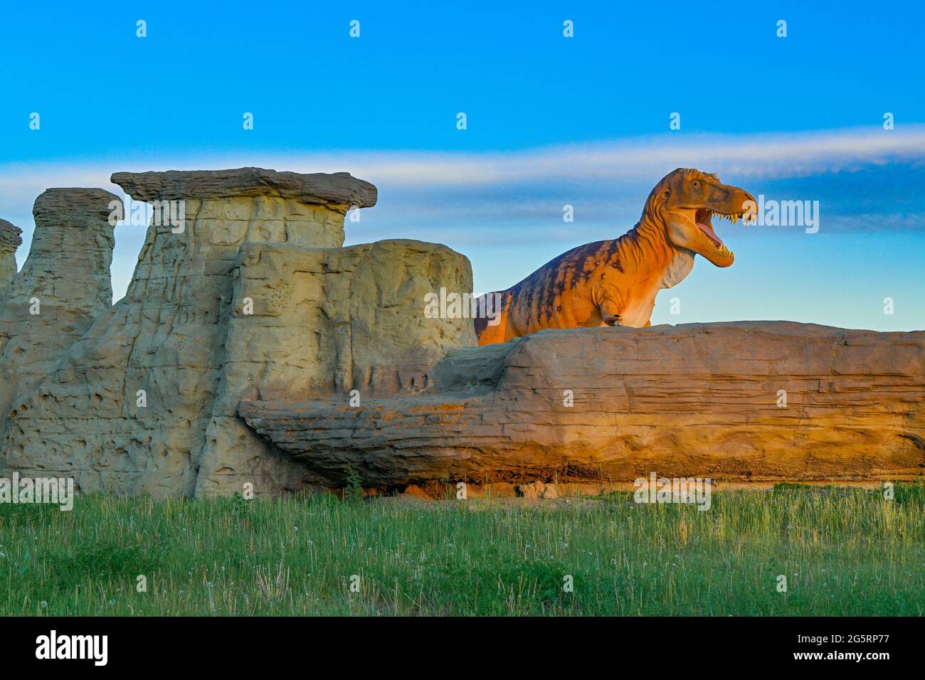 Life sized Tyrannosaurus Rex, Visitors Centre, Milk River, Alberta ...