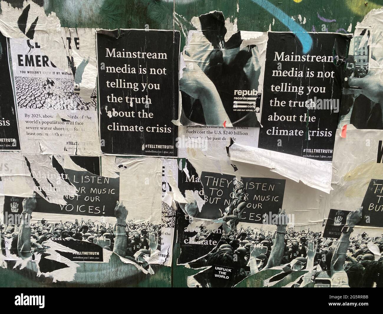 Sign saying the mainstream media is not telling the truth about the ...