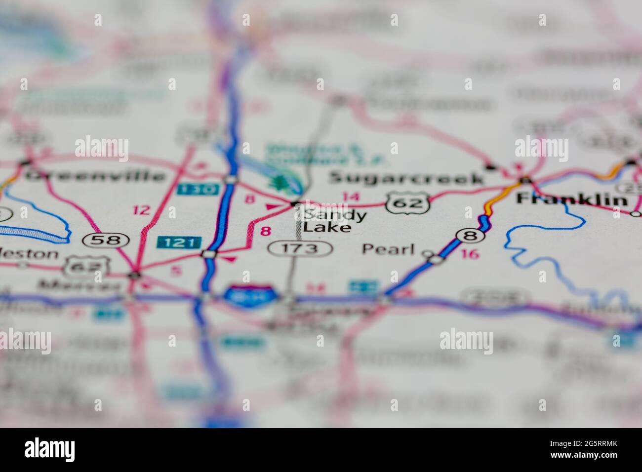 Sandy lake pennsylvania map hi-res stock photography and images - Alamy