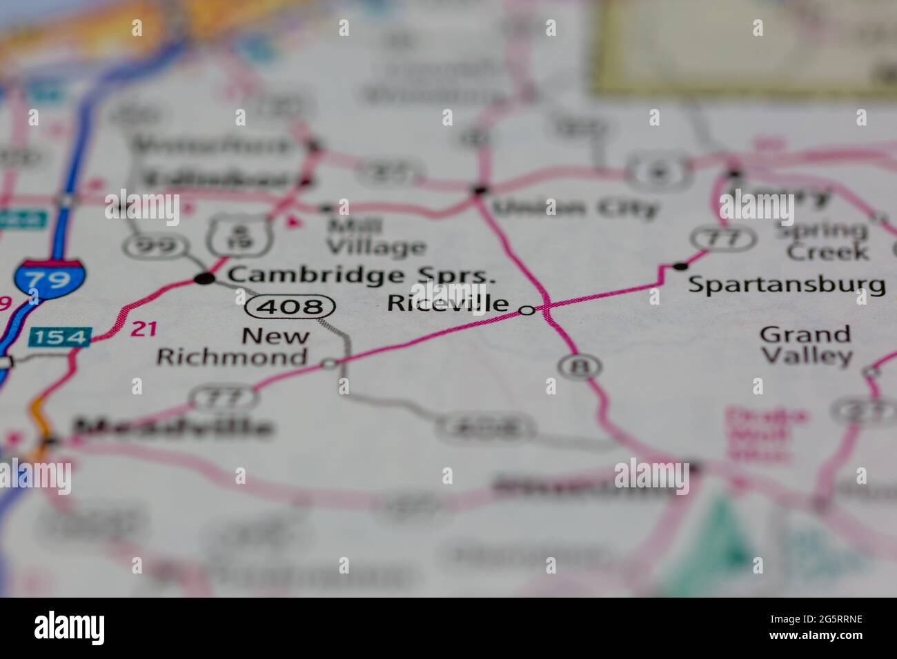 Map of riceville hi-res stock photography and images - Alamy