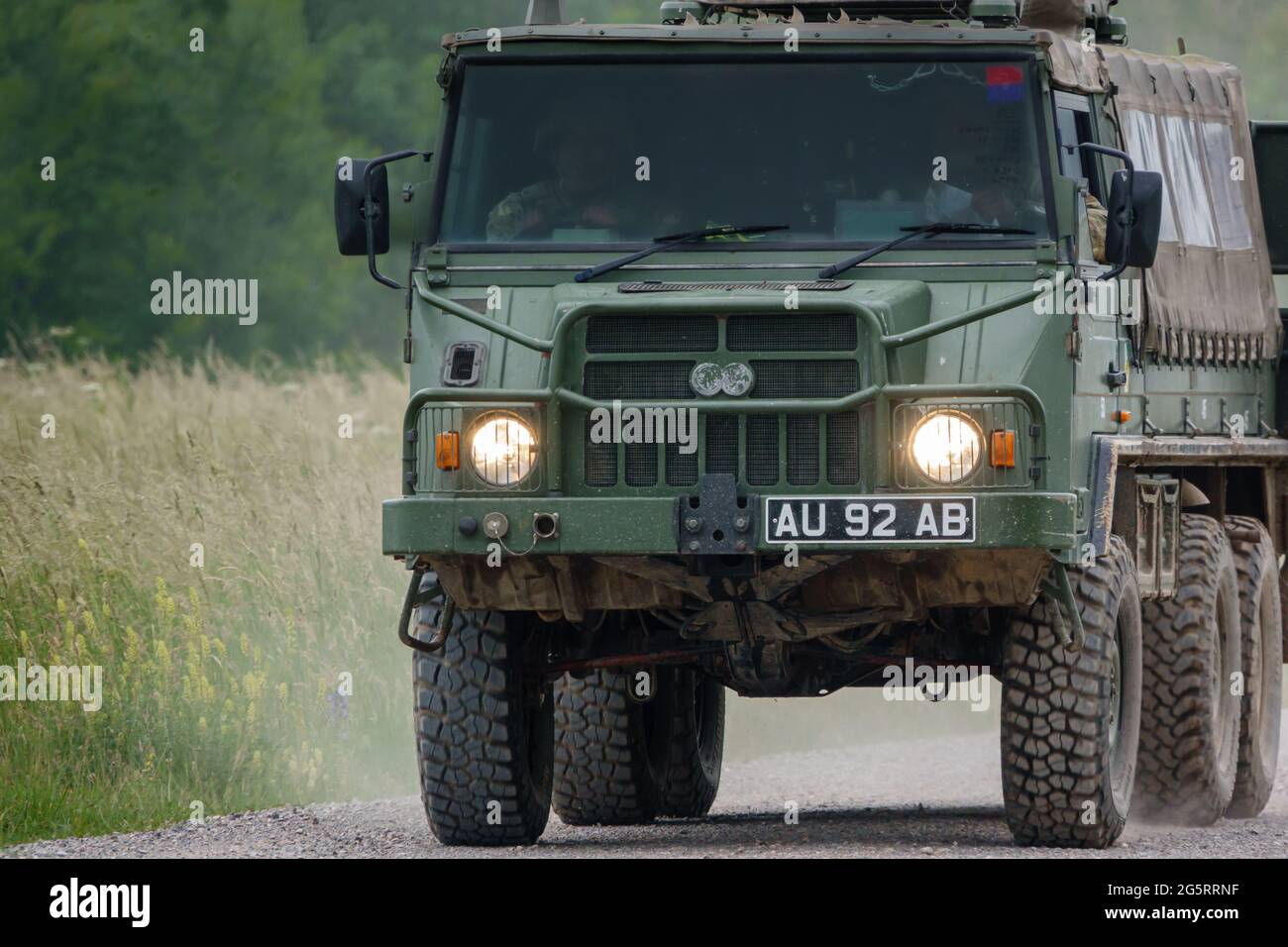 A British army Steyr-Daimler-Puch - BAE Systems Pinzgauer high-mobility 6x6 6WD 6-wheel drive ...