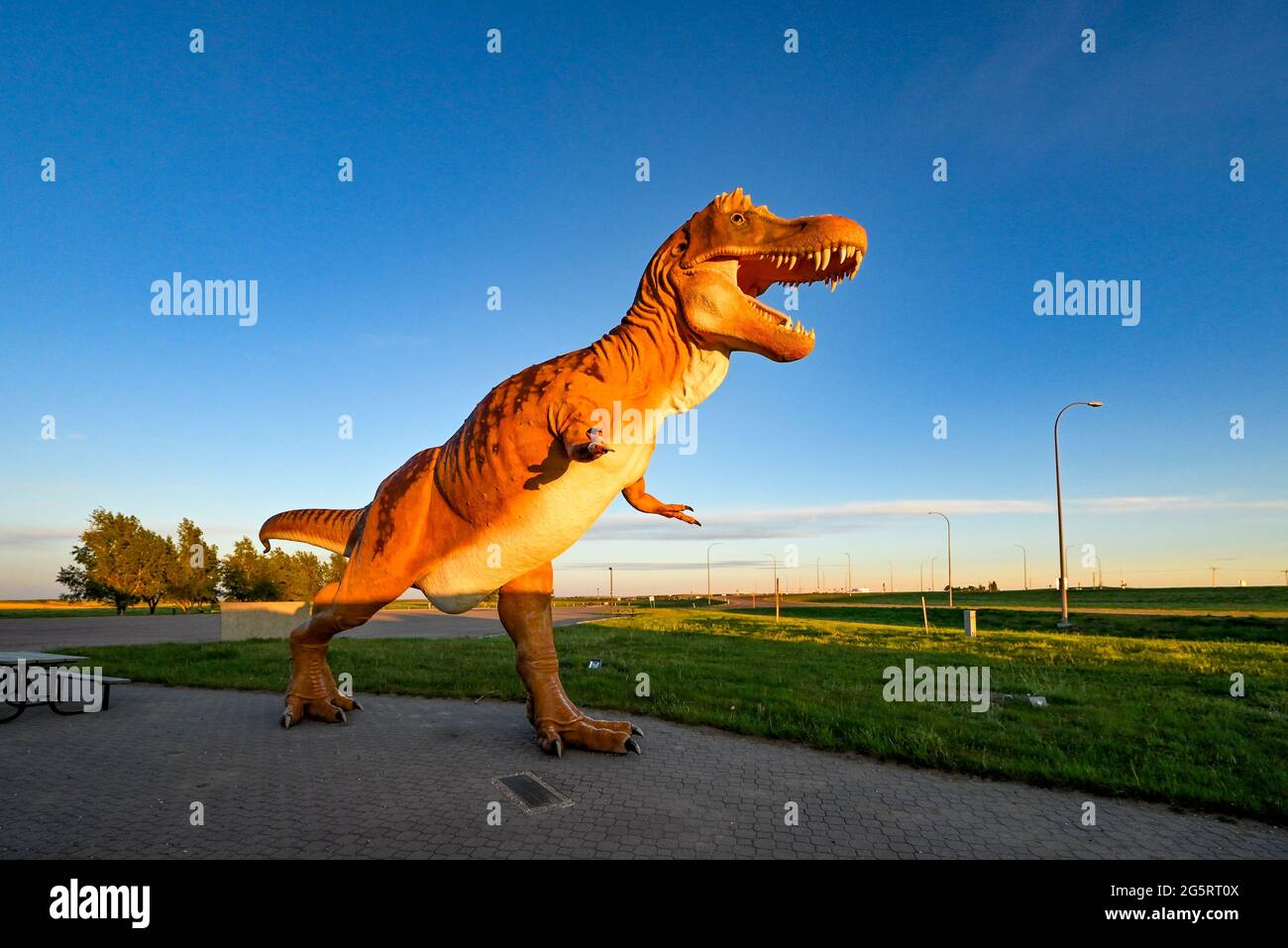 Life sized Tyrannosaurus Rex, Visitors Centre, Milk River, Alberta ...