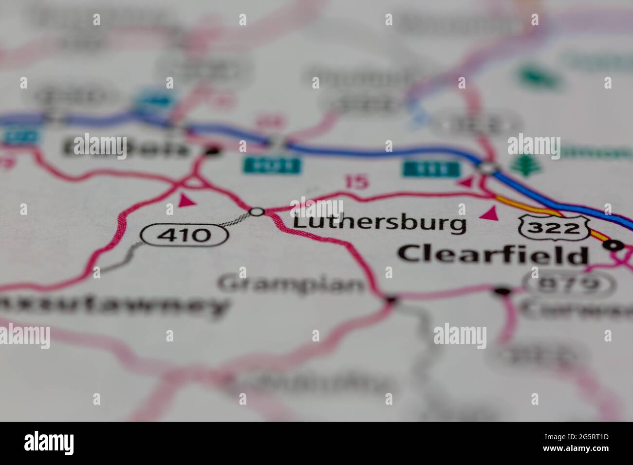 Luthersburg pennsylvania map hi-res stock photography and images - Alamy