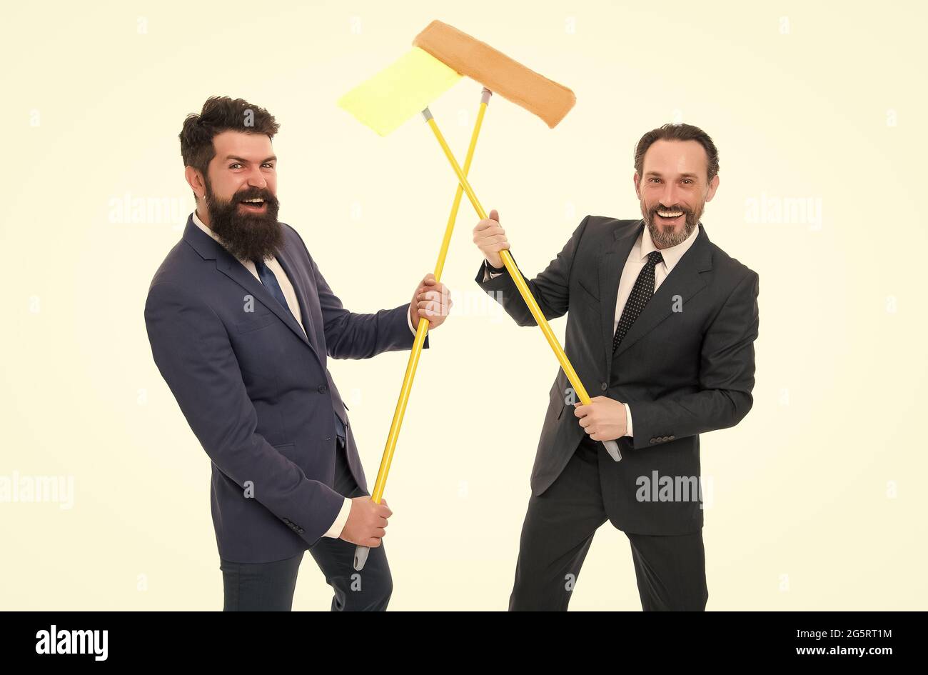 Cleaning service concept. Cover our tracks before someone find out ...