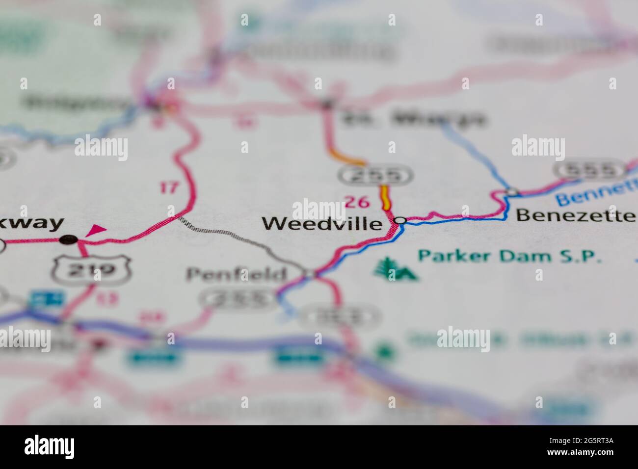 Map of weedville hi-res stock photography and images - Alamy