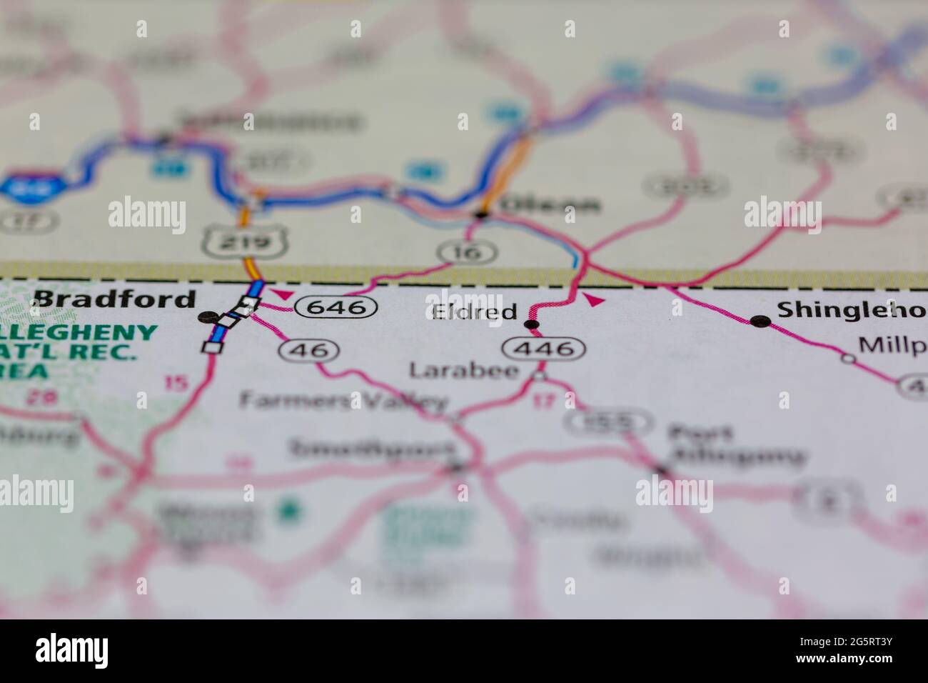 Eldred map hi-res stock photography and images - Alamy