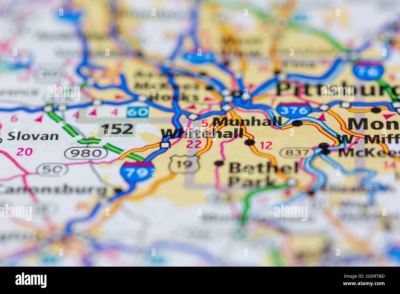 Whitehall on a map hi-res stock photography and images - Alamy