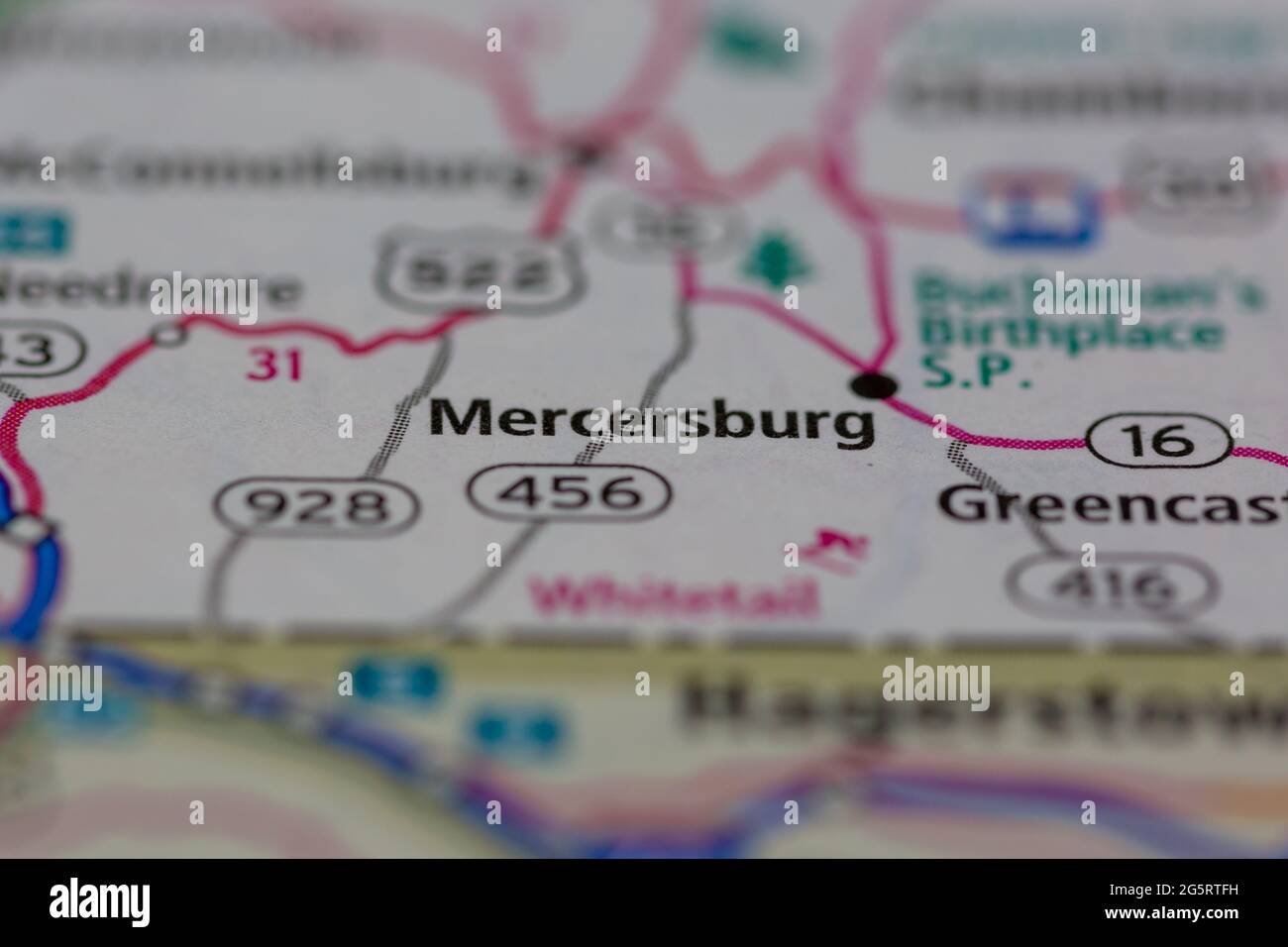 Map of mercerburg hi-res stock photography and images - Alamy