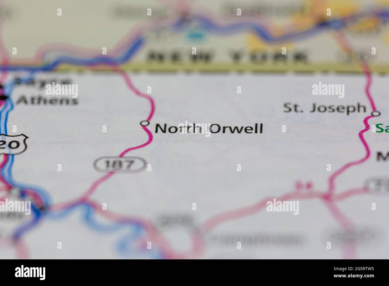 North Orwell Pennsylvania USA shown on a Geography map or Road map ...