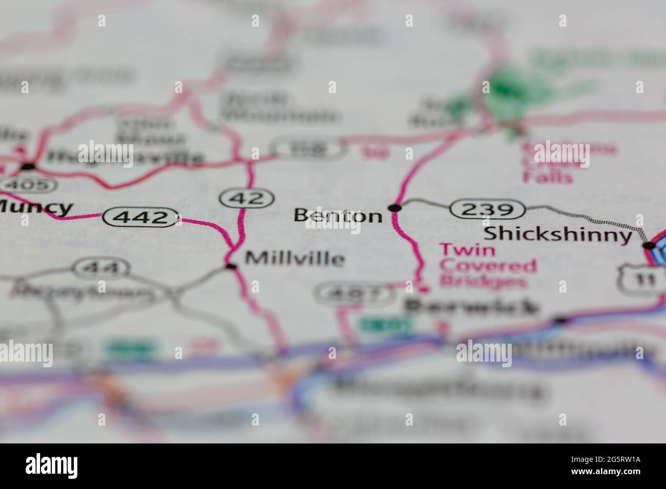 Benton pennsylvania map hi-res stock photography and images - Alamy