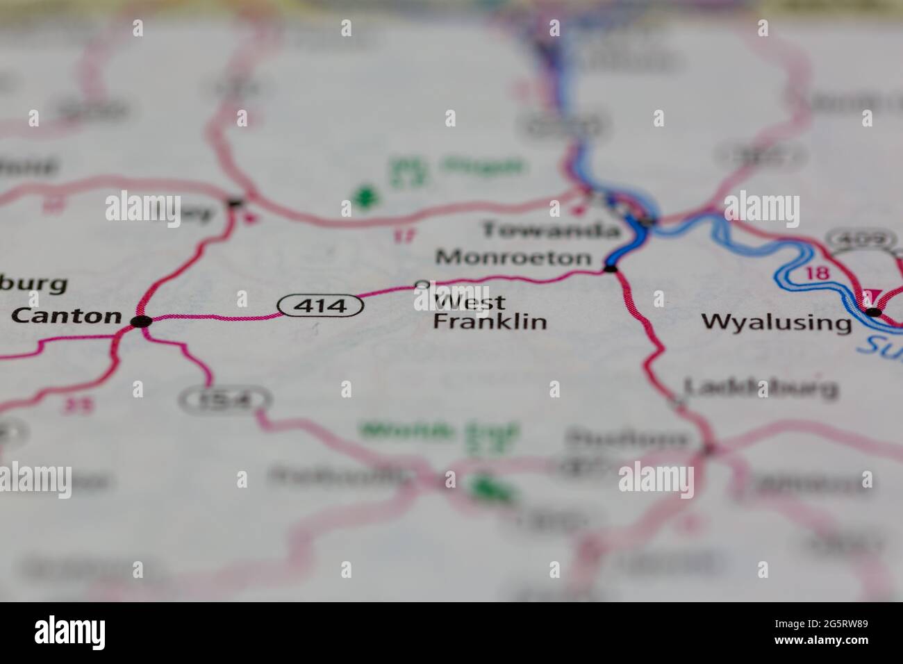 West franklin Pennsylvania USA shown on a Geography map or Road map ...