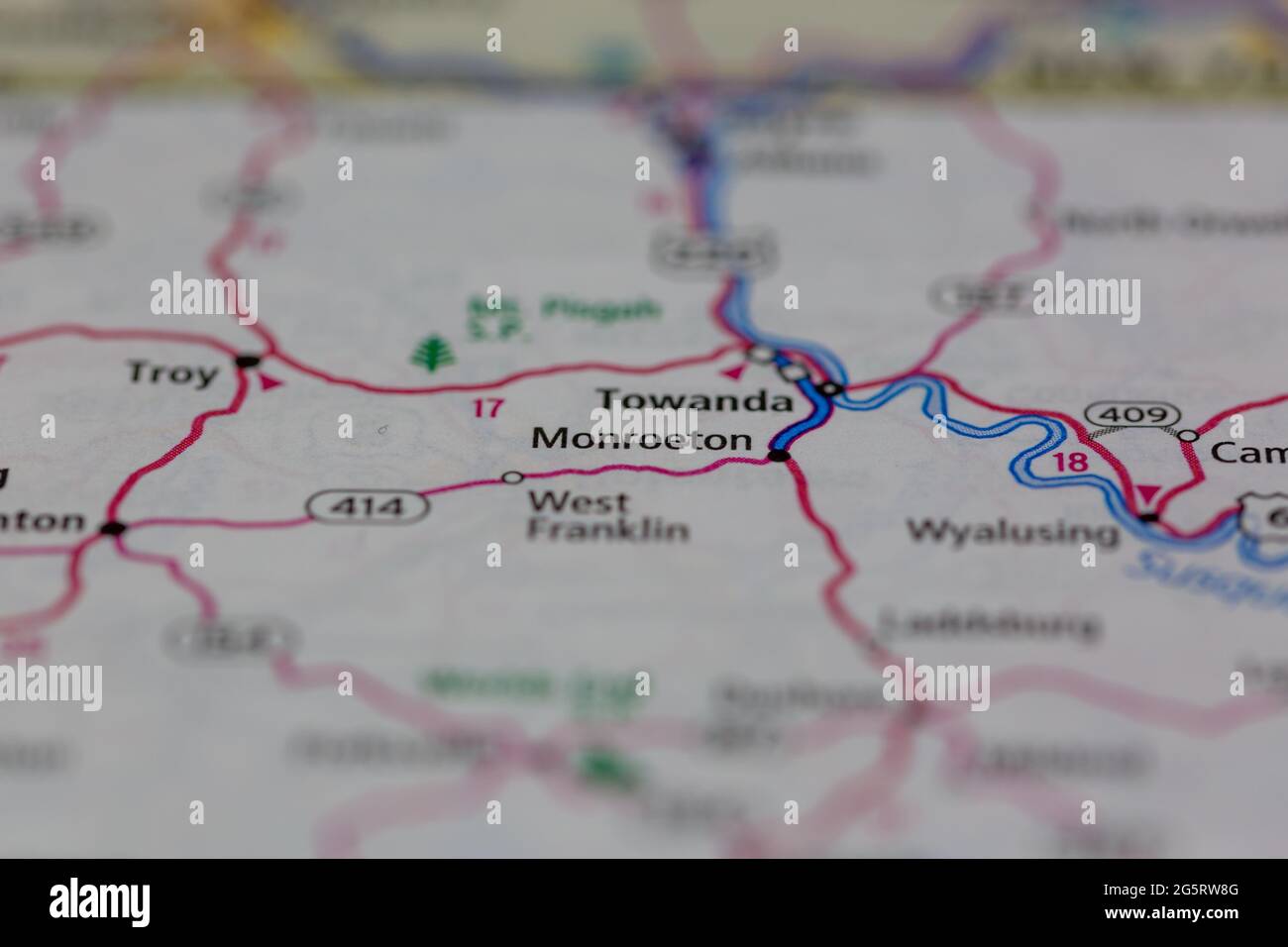 Map of monroeton hi-res stock photography and images - Alamy