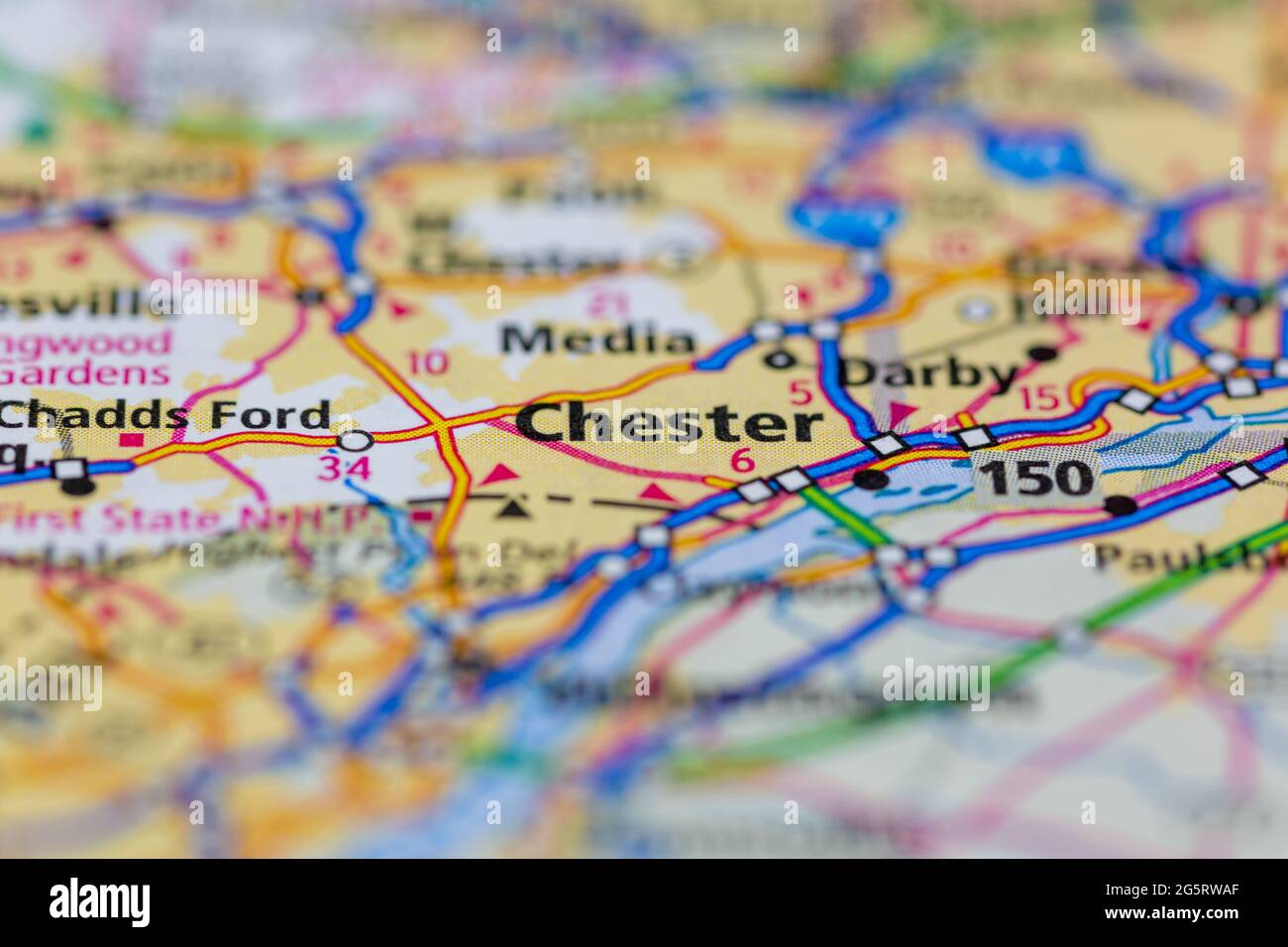 Chester map hi-res stock photography and images - Alamy