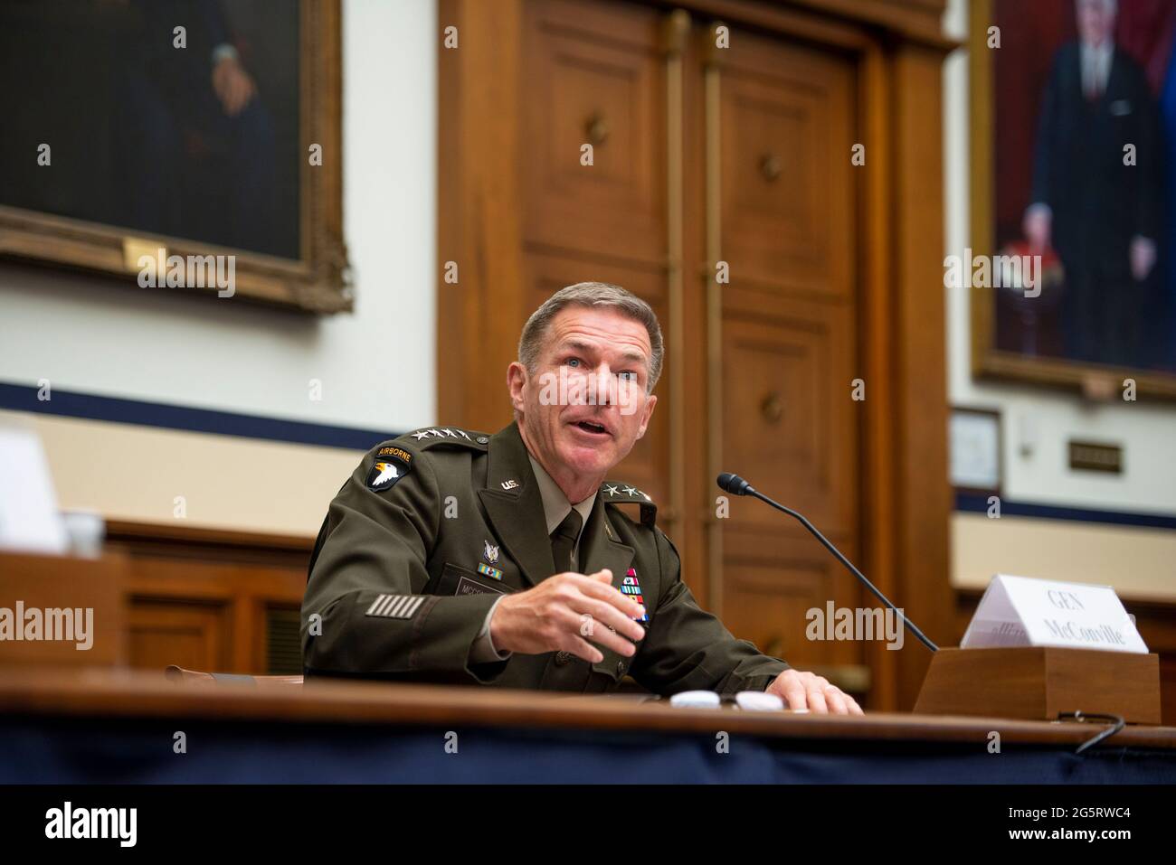 Us army chief of staff general james c mcconville hi-res stock ...