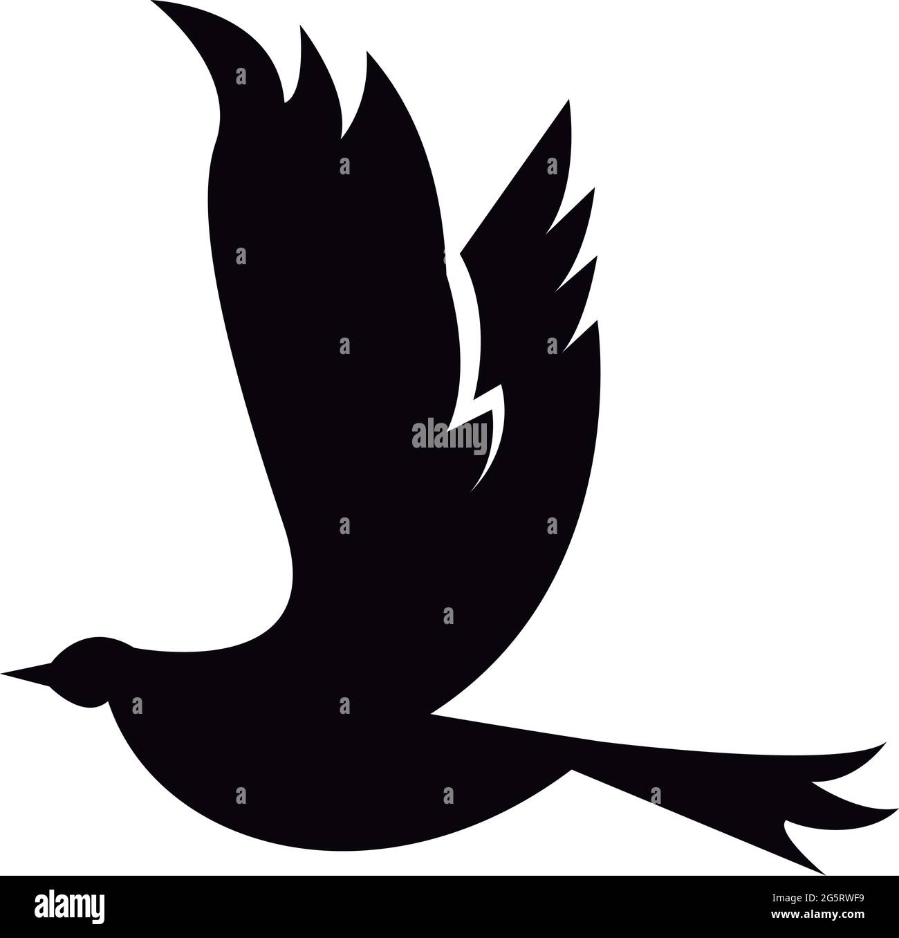 dove flying silhouette Stock Vector Image & Art - Alamy