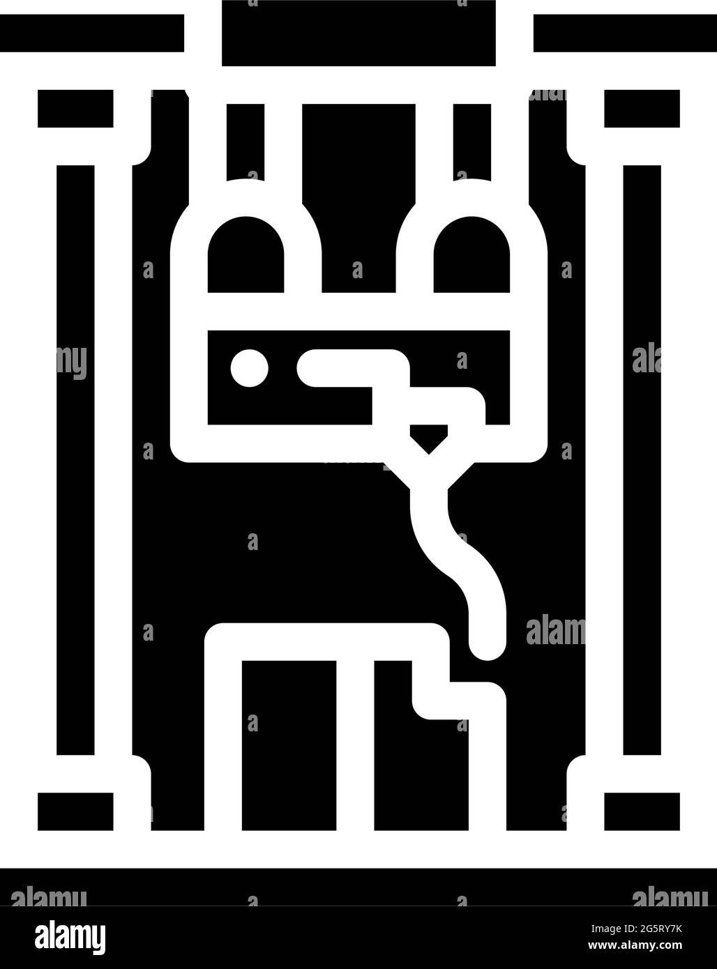 first sample production glyph icon vector illustration Stock Vector ...