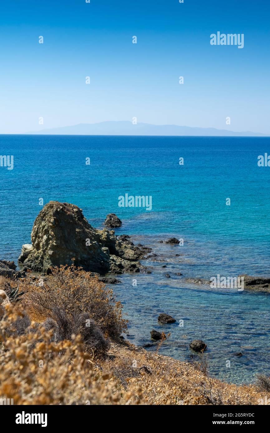 A view of amazing Greek bay with clear water, Greece Stock Photo - Alamy