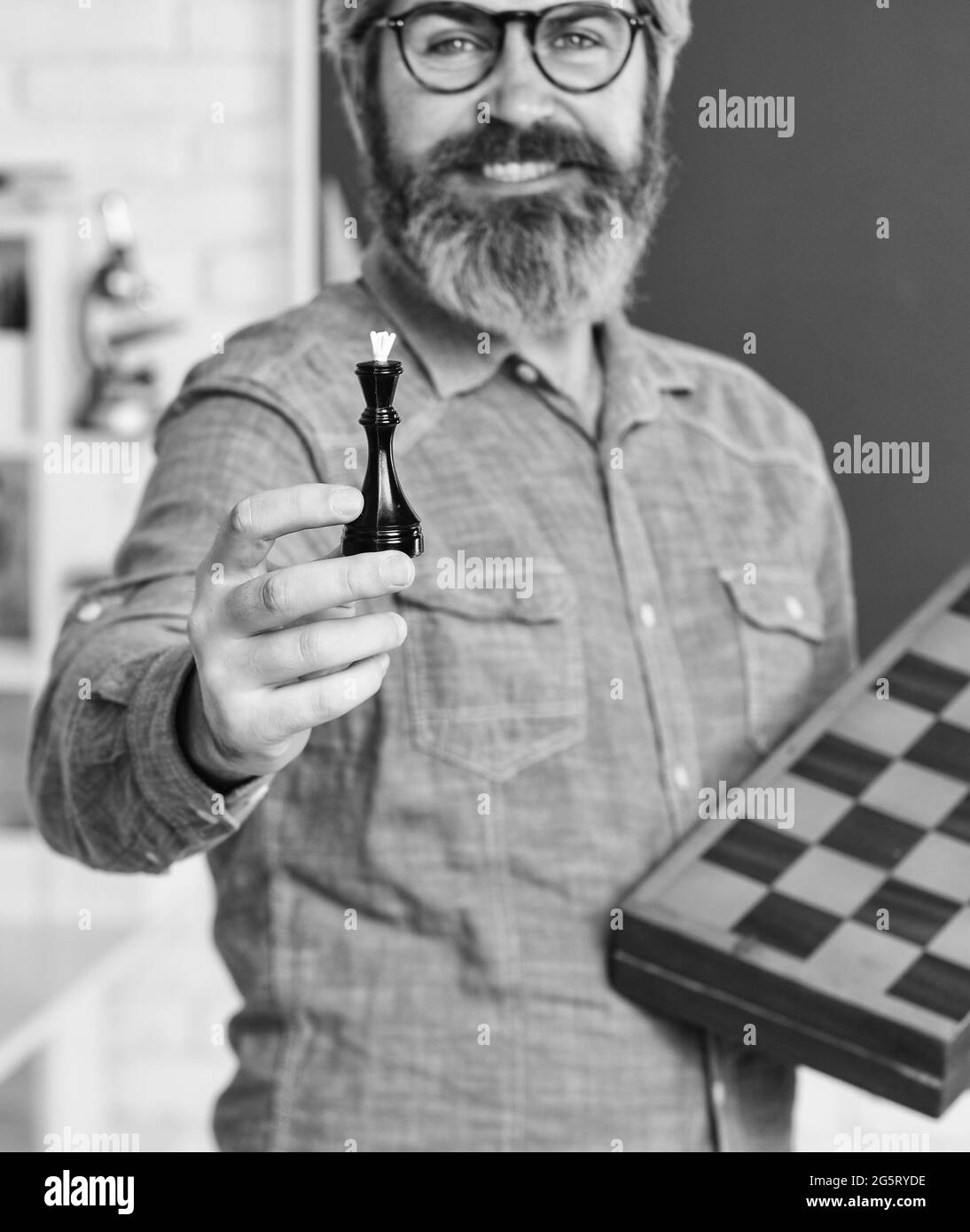 IQ scores. board game. Man playing chess. planning strategy with chess ...