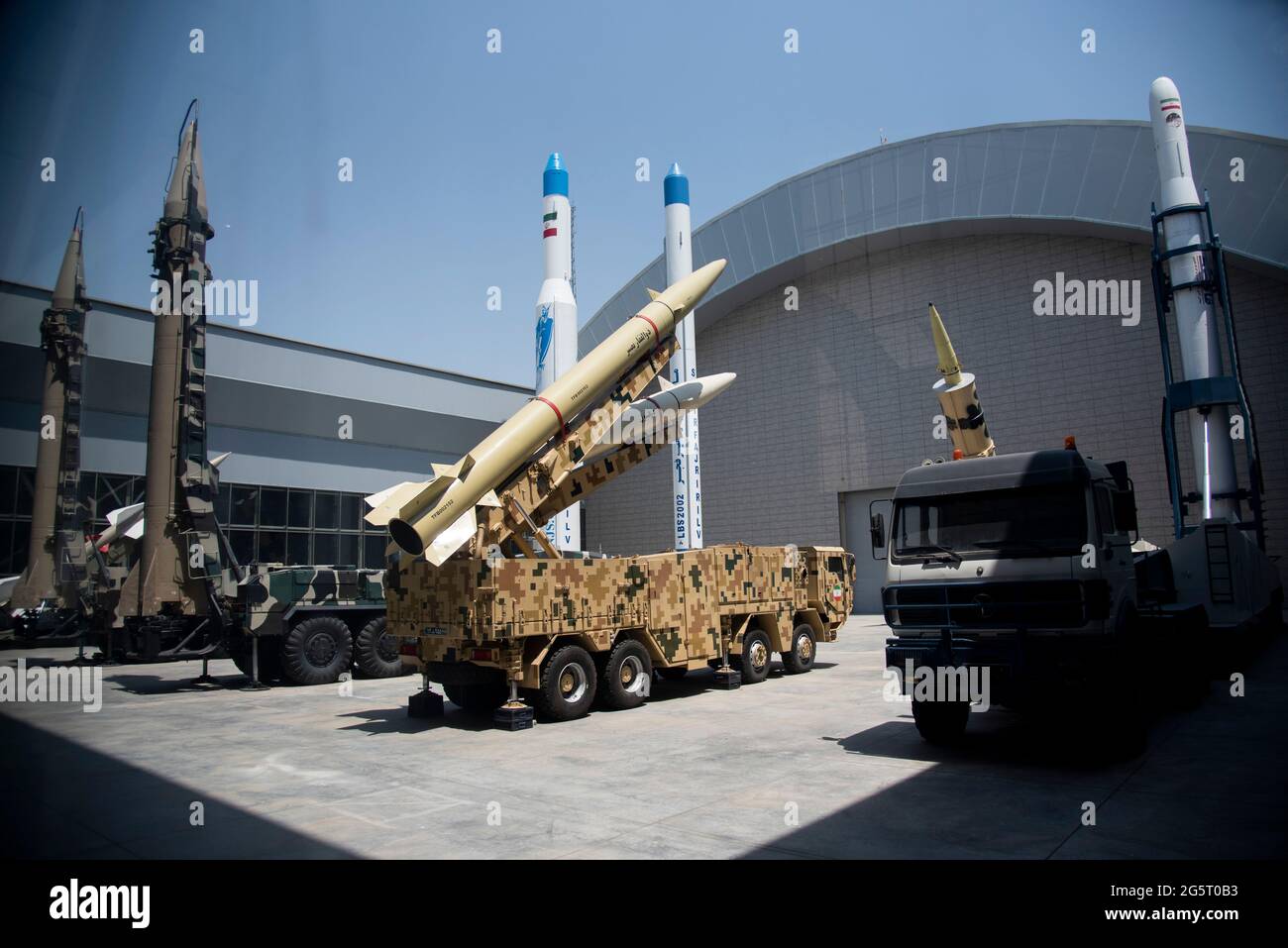 Tehran, Iran, 28/06/2021, The missiles and air defense systems of IRGC ...
