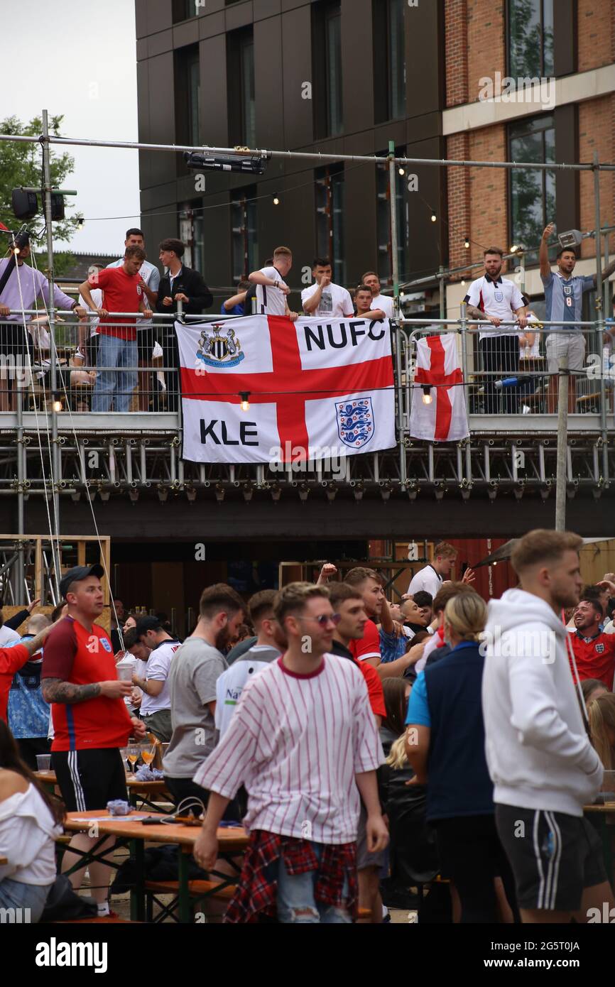 Newcastle upon Tyne, UK, 29th June 2021, England 2 - 0 Win over Germany ...