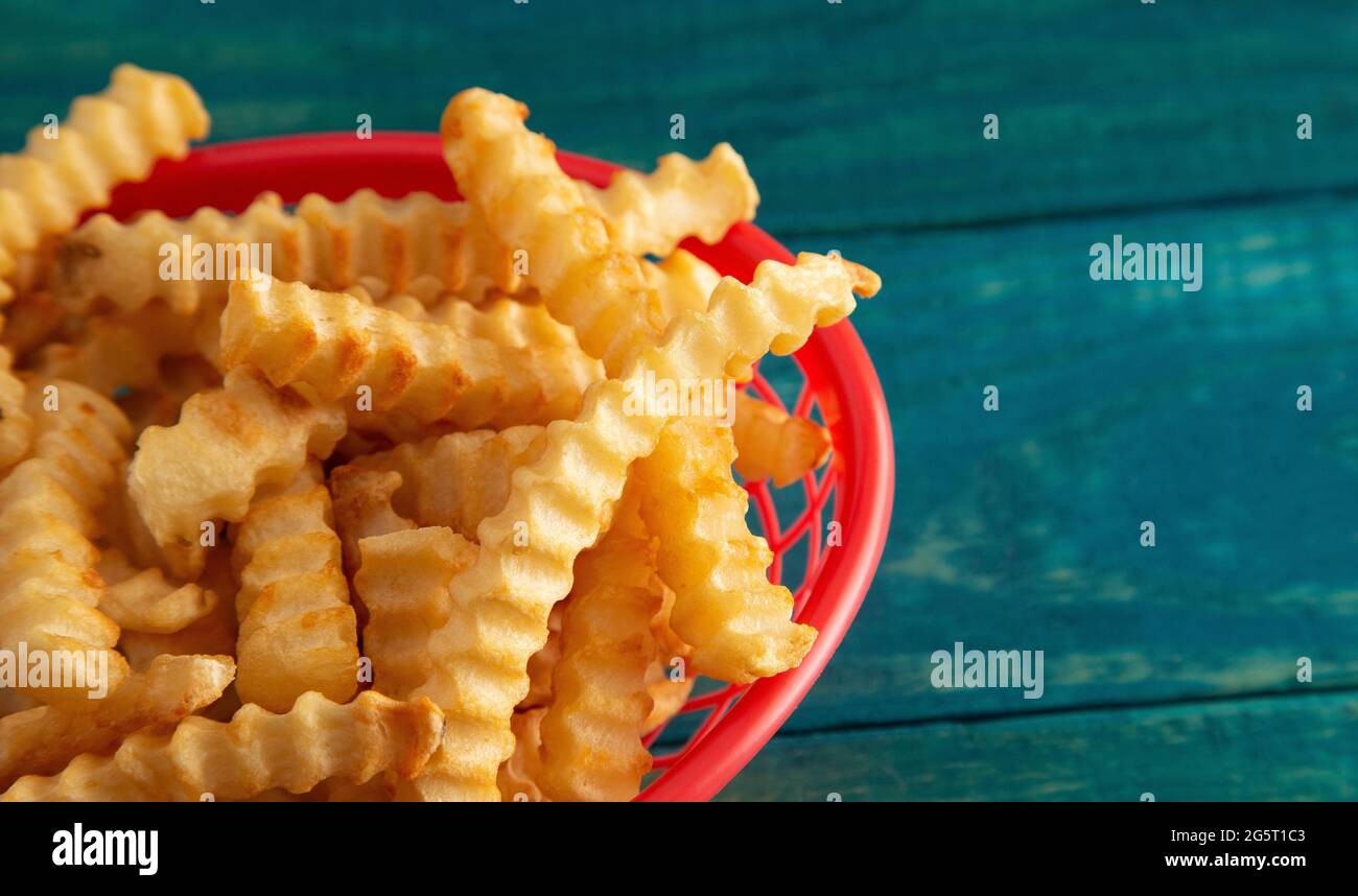 Oven Baked Crinkle Fries High Resolution Stock Photography and Images ...