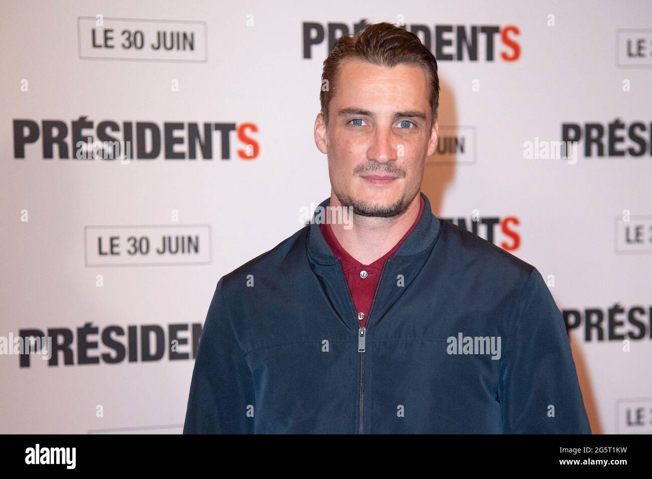 Pierre Lottin attending the Presidents Premiere at the Grand Rex cinema ...