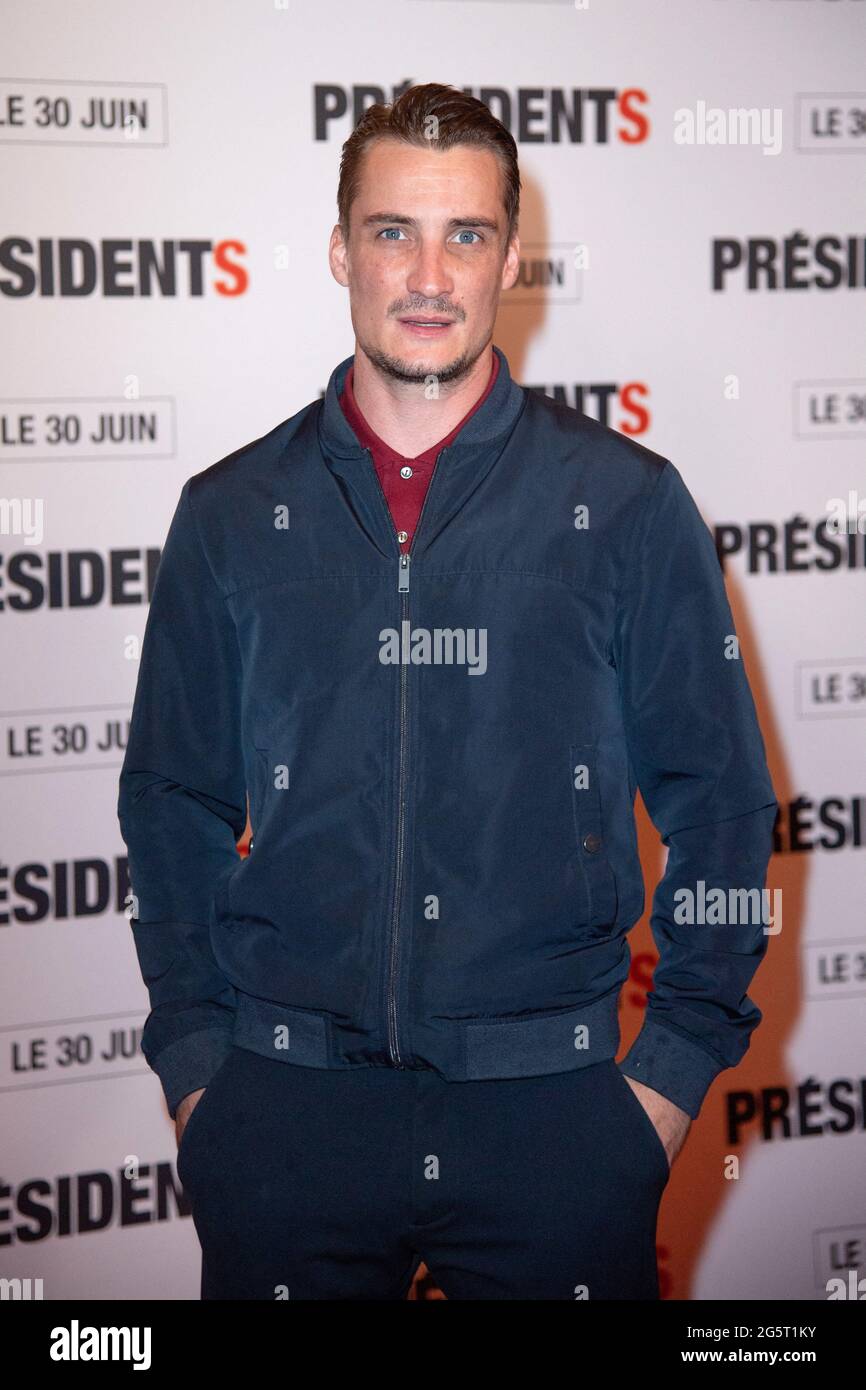 Pierre Lottin attending the Presidents Premiere at the Grand Rex cinema ...