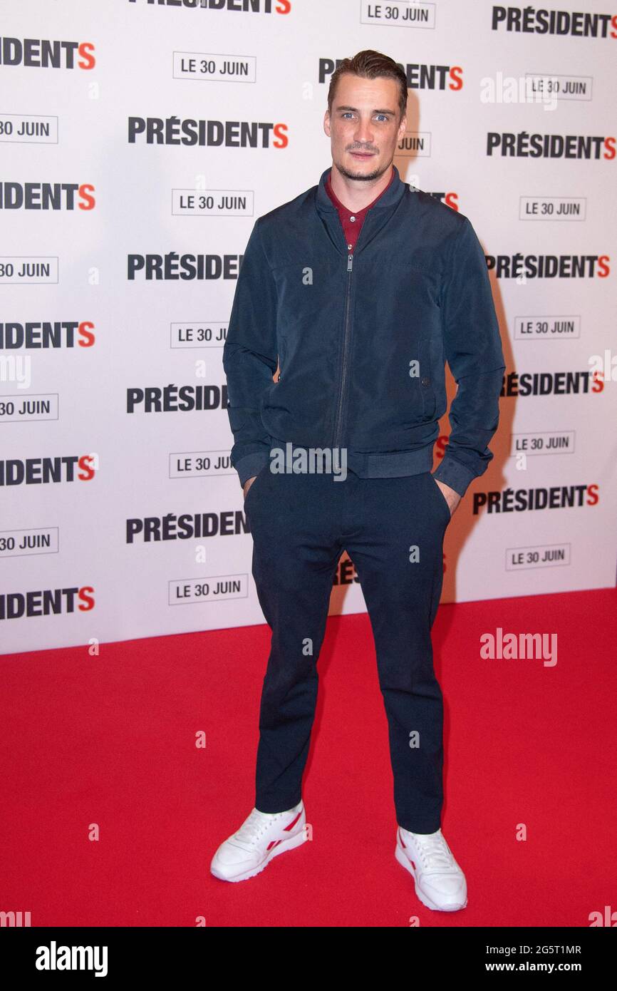 Pierre Lottin attending the Presidents Premiere at the Grand Rex cinema ...