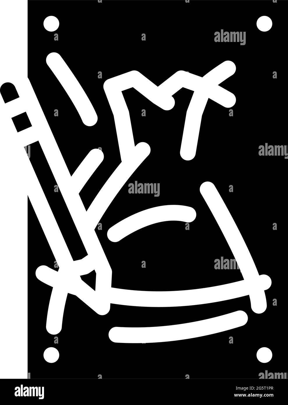 sketches stylist glyph icon vector illustration Stock Vector Image ...
