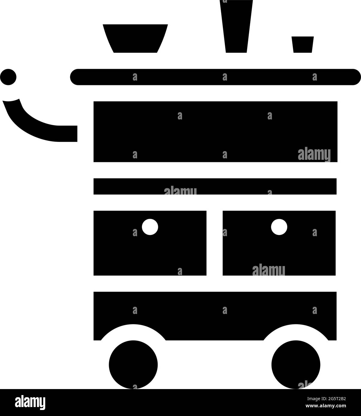 table stylist glyph icon vector illustration Stock Vector Image & Art ...