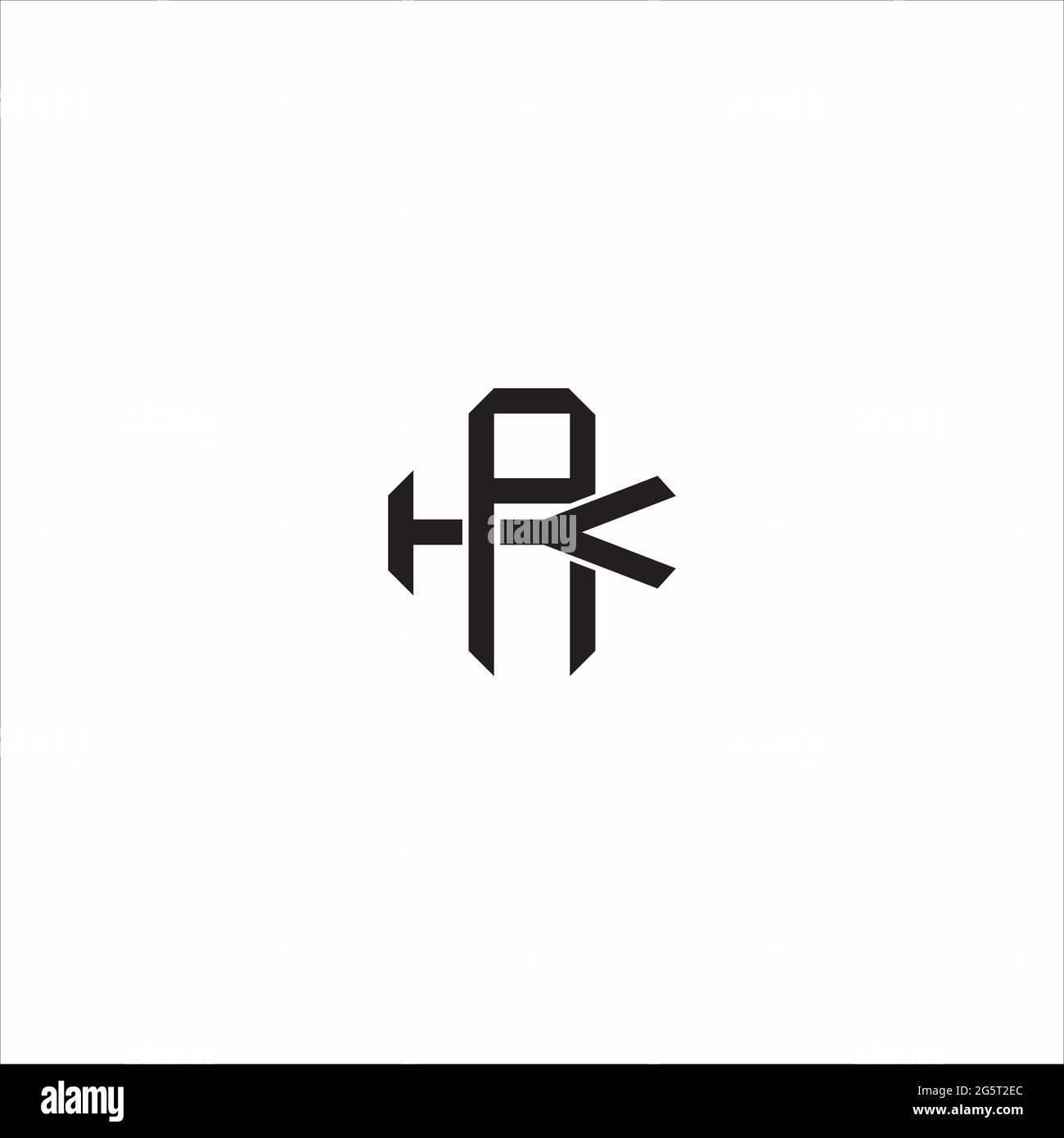 Initial letter overlapping interlock logo monogram line art style ...