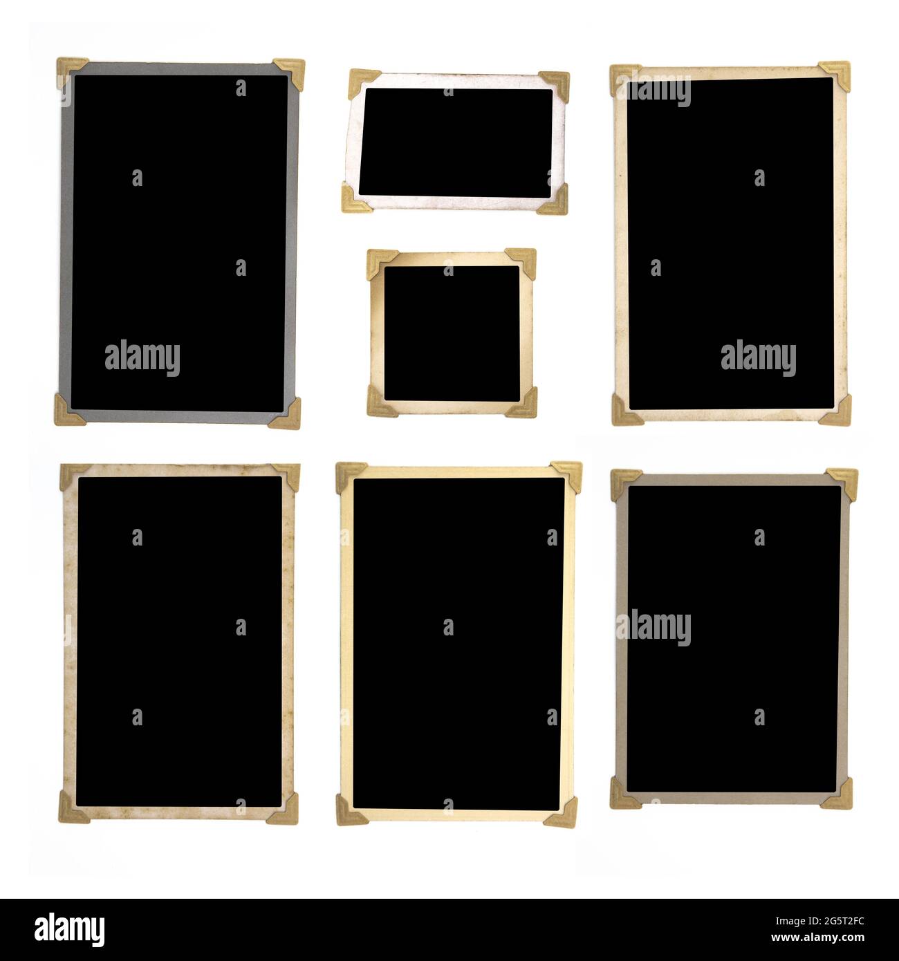 Seven Vintage Antique Photograph Borders with Area to Add Your Own ...