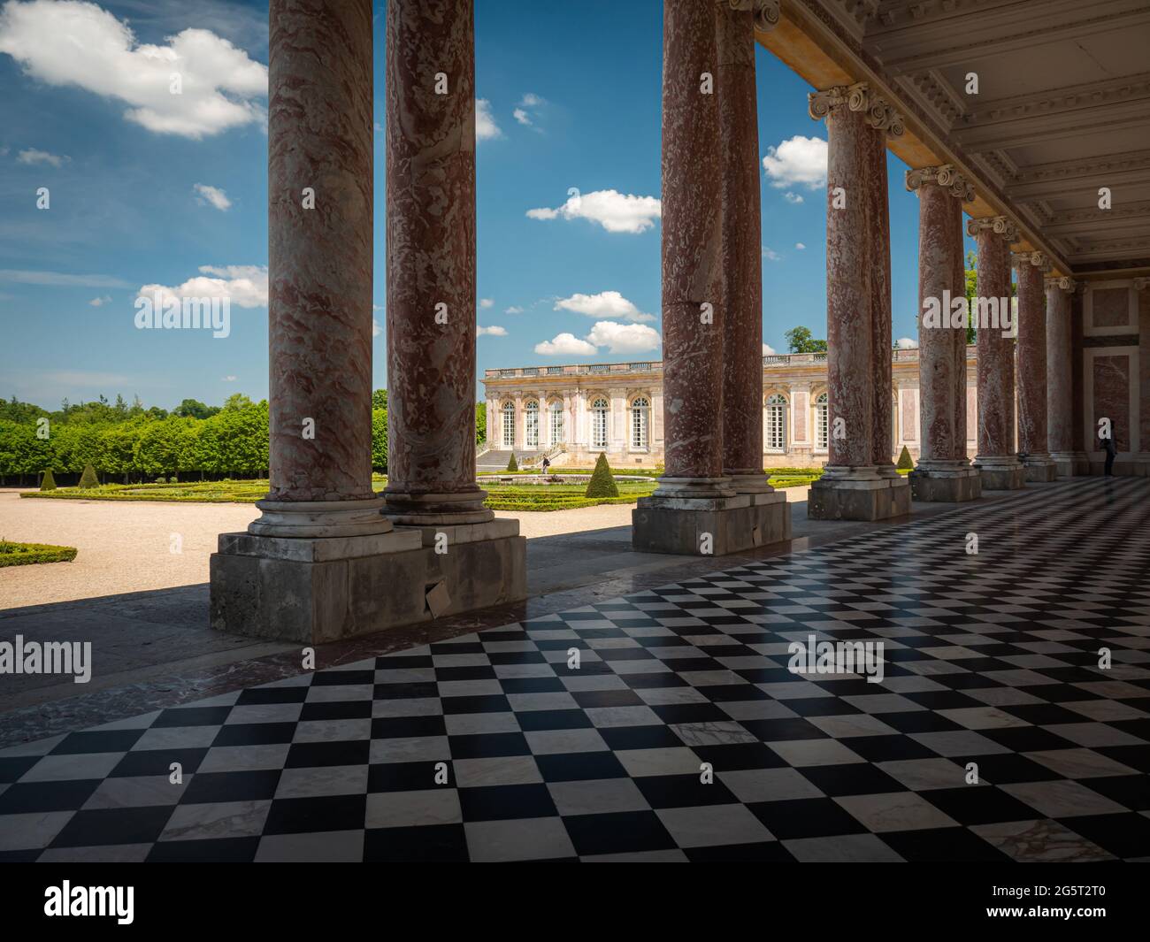 VERSAL, France - May 2021: Terraces of Versailles in the Marie ...