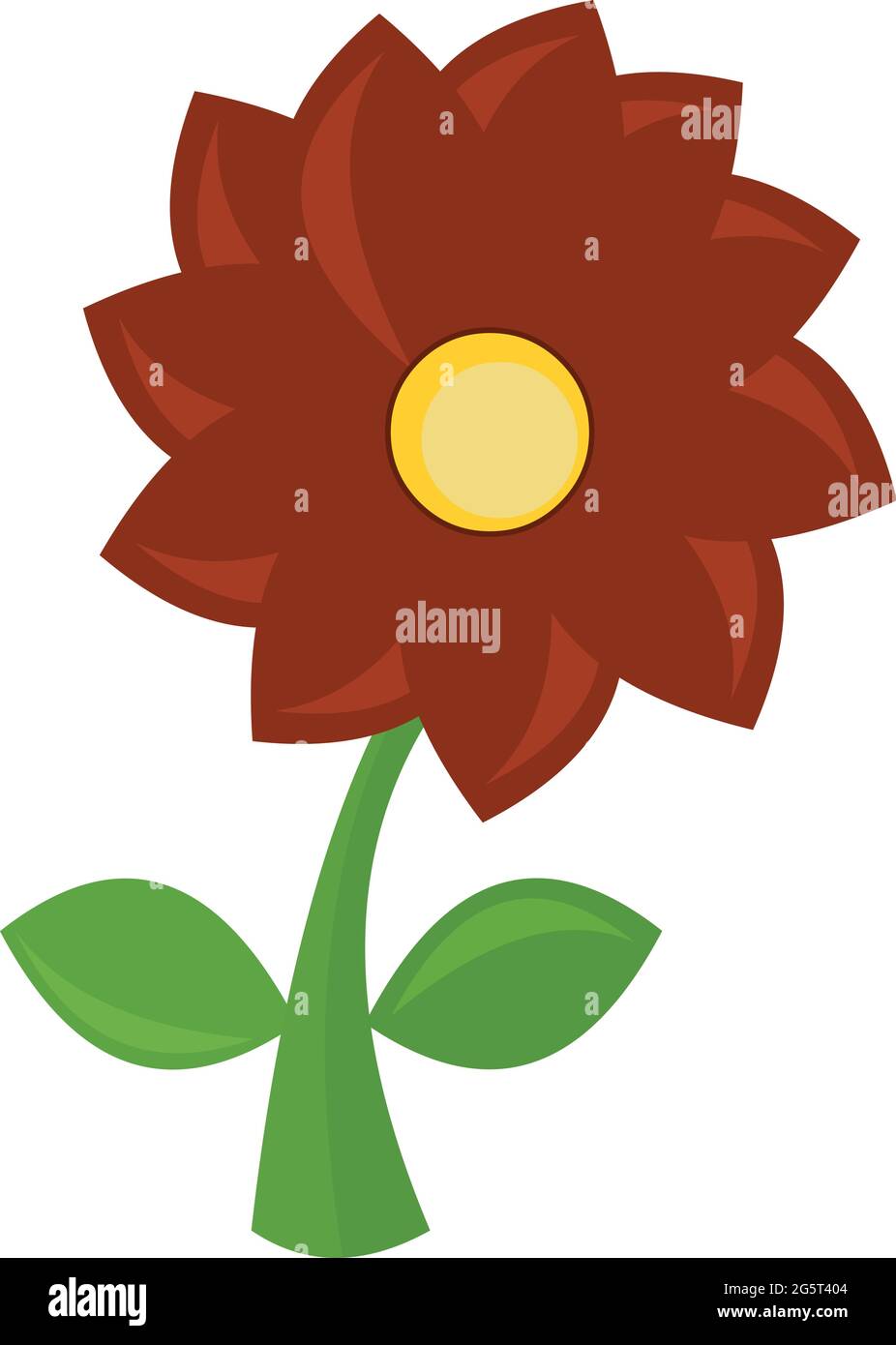 Vector emoticon illustration of a red flower Stock Vector Image & Art ...