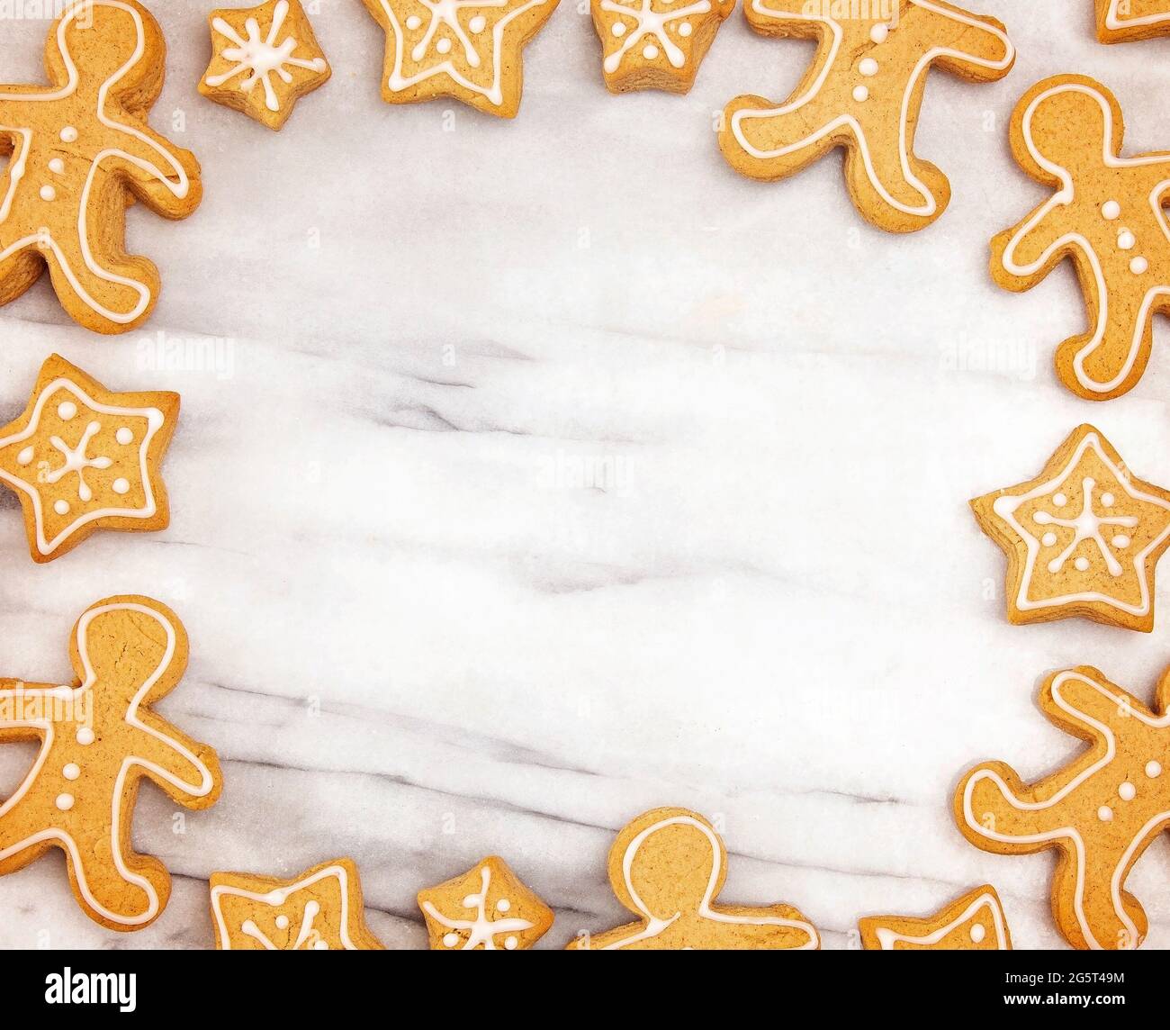 Gingerbread man border hi-res stock photography and images - Alamy