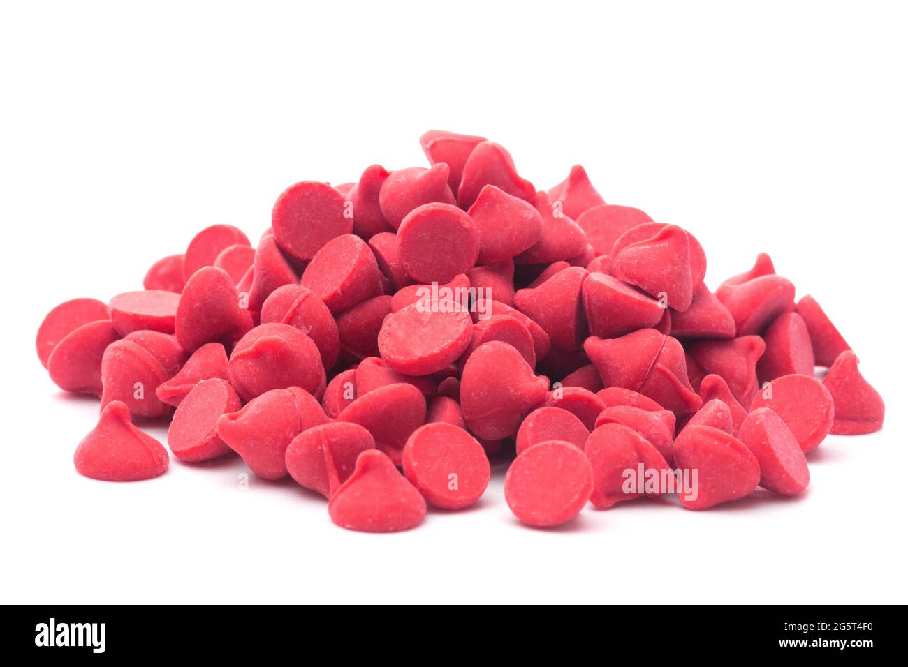 A Pile of Gourmet Red Cherry Baking Chips Stock Photo - Alamy